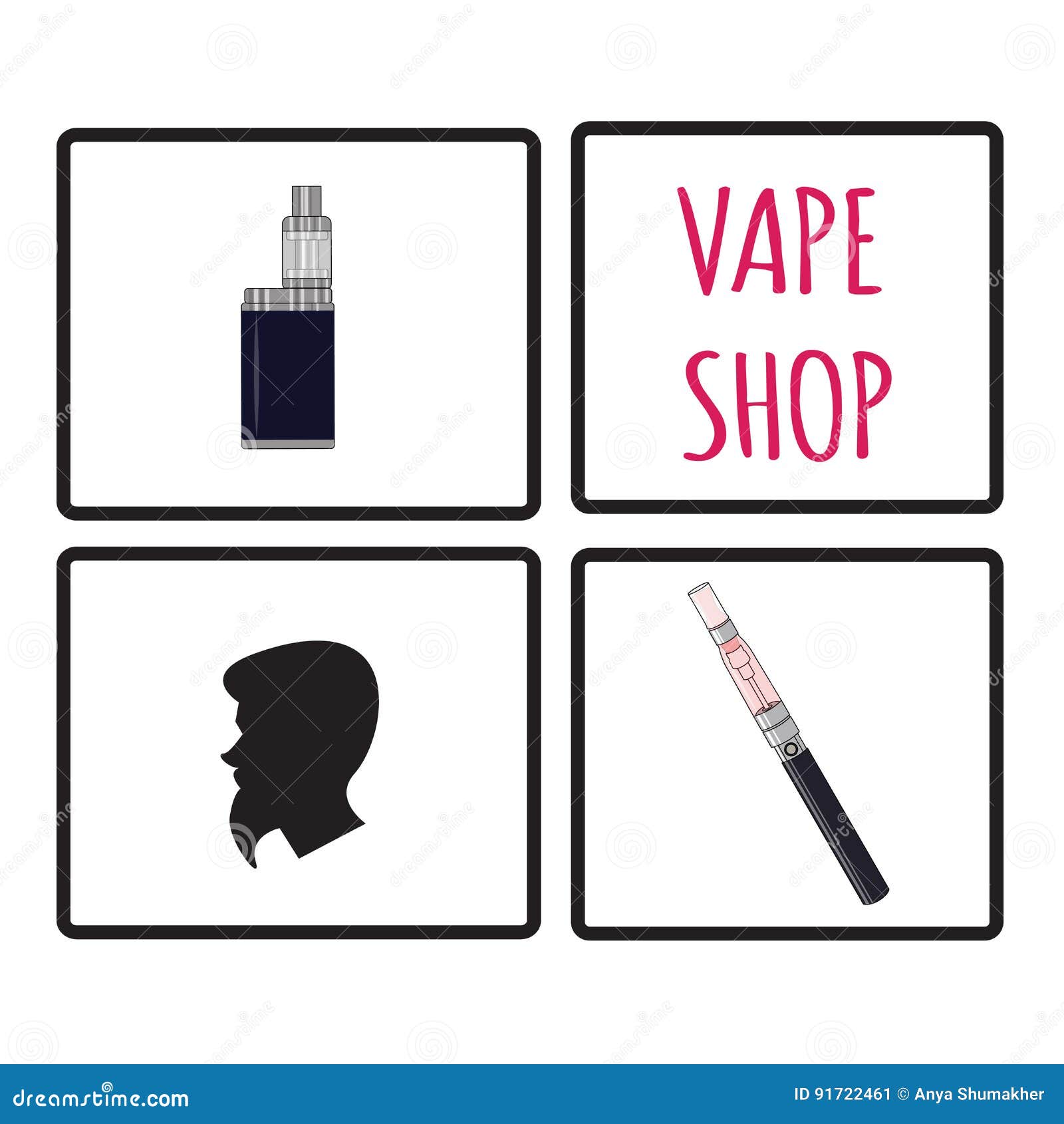 Set of vipe theme icons stock illustration. Illustration of label ...