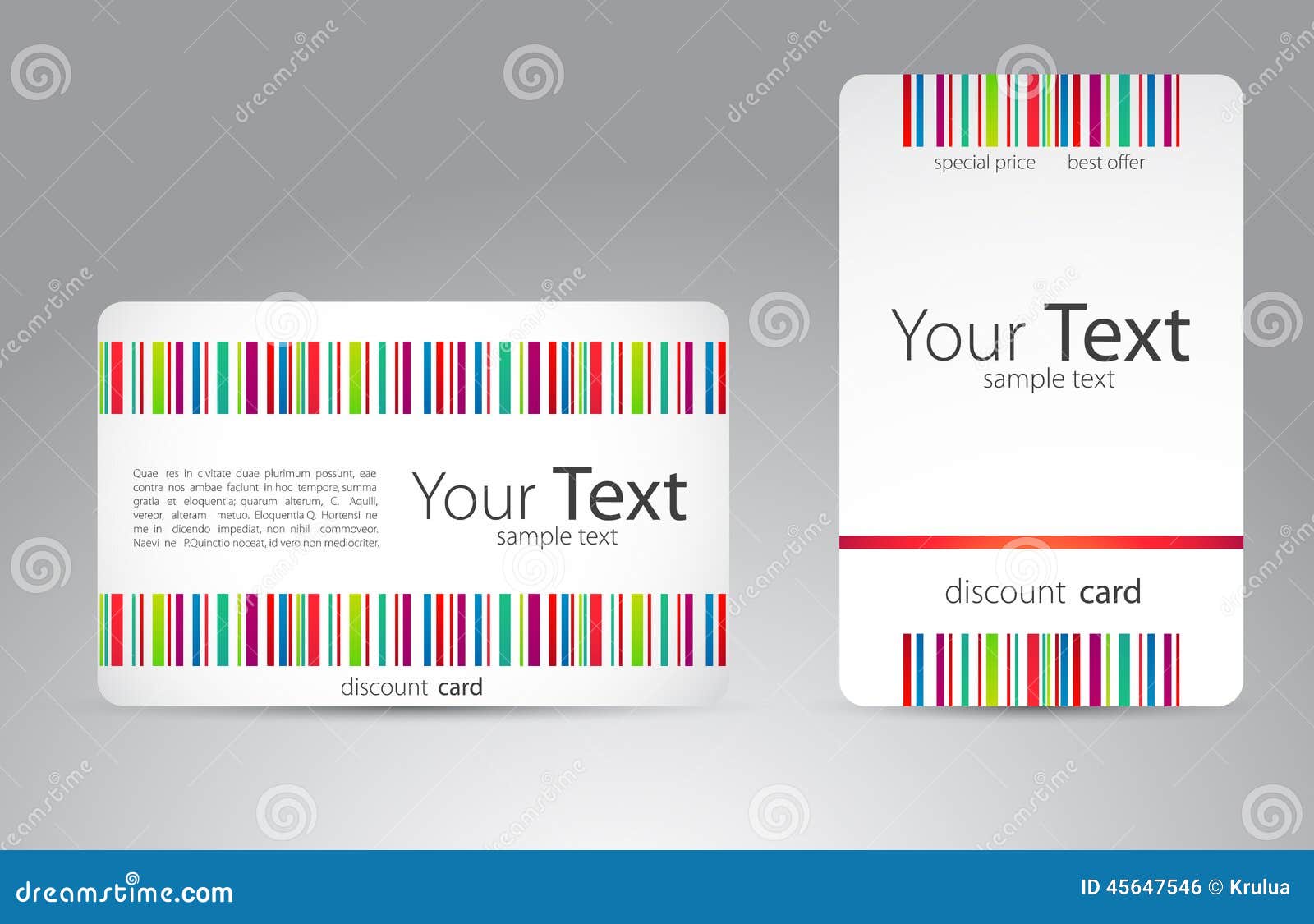 Set of Visit Cards for Your Business Stock Vector - Illustration of ...