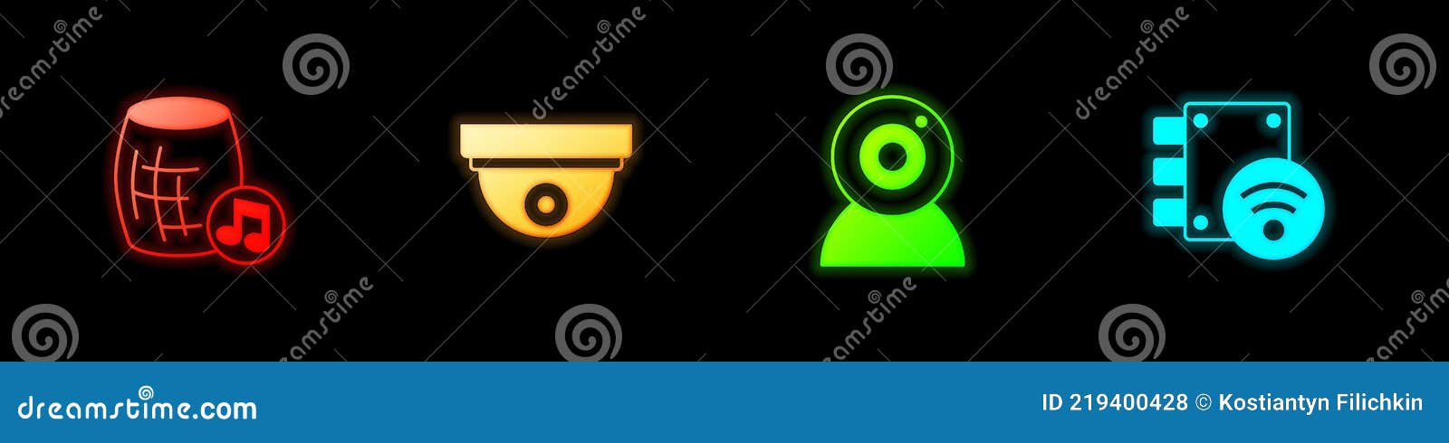 Set Voice Assistant, Motion Sensor, Web Camera and Digital Door Lock ...