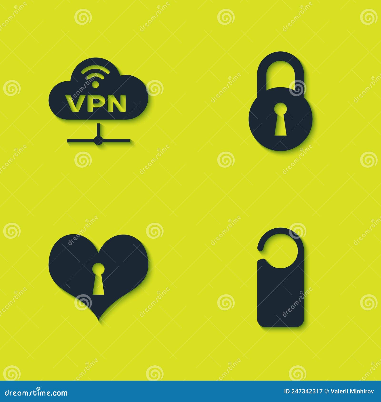 Set VPN Network Cloud Connection, Please Do Not Disturb, Heart with ... Set VPN Network Cloud Connection, Please Do Not Disturb, Heart with ...