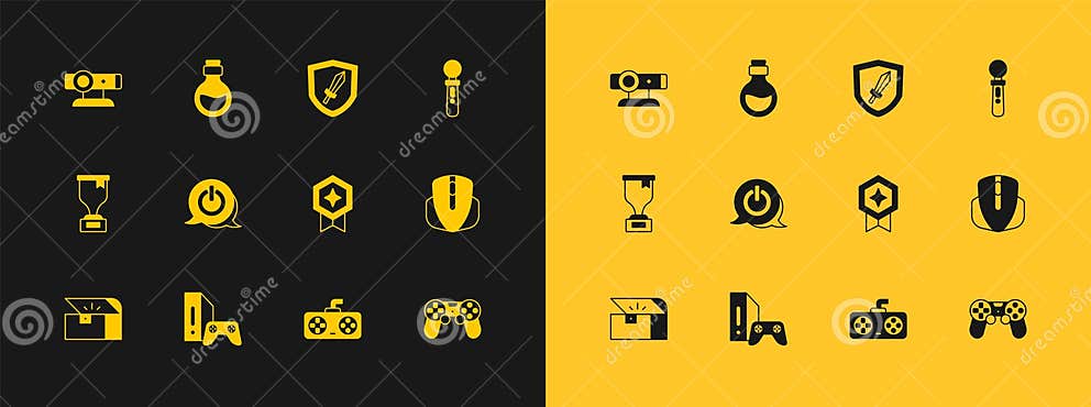 Set VR Controller Game, Game Console with Joystick, Rating Medal, or, Power Button, Sword for ...