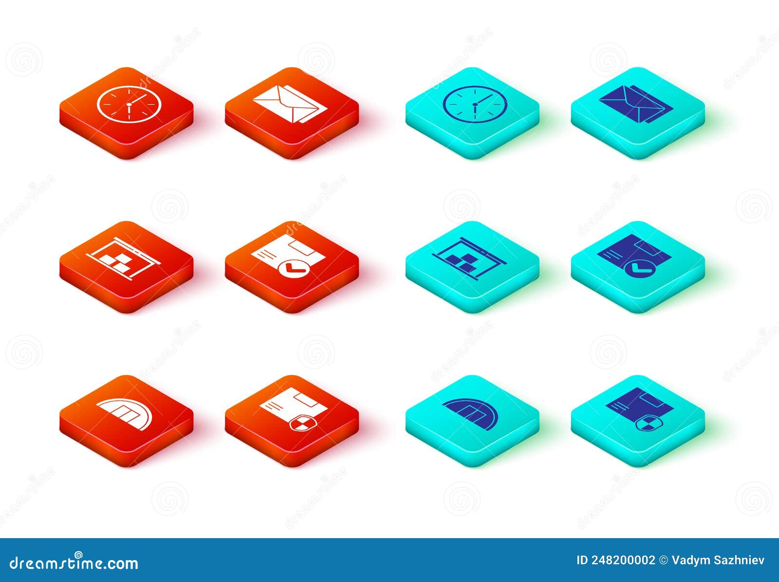 Set Warehouse, Delivery Security with Shield, Package Box Check Mark ...