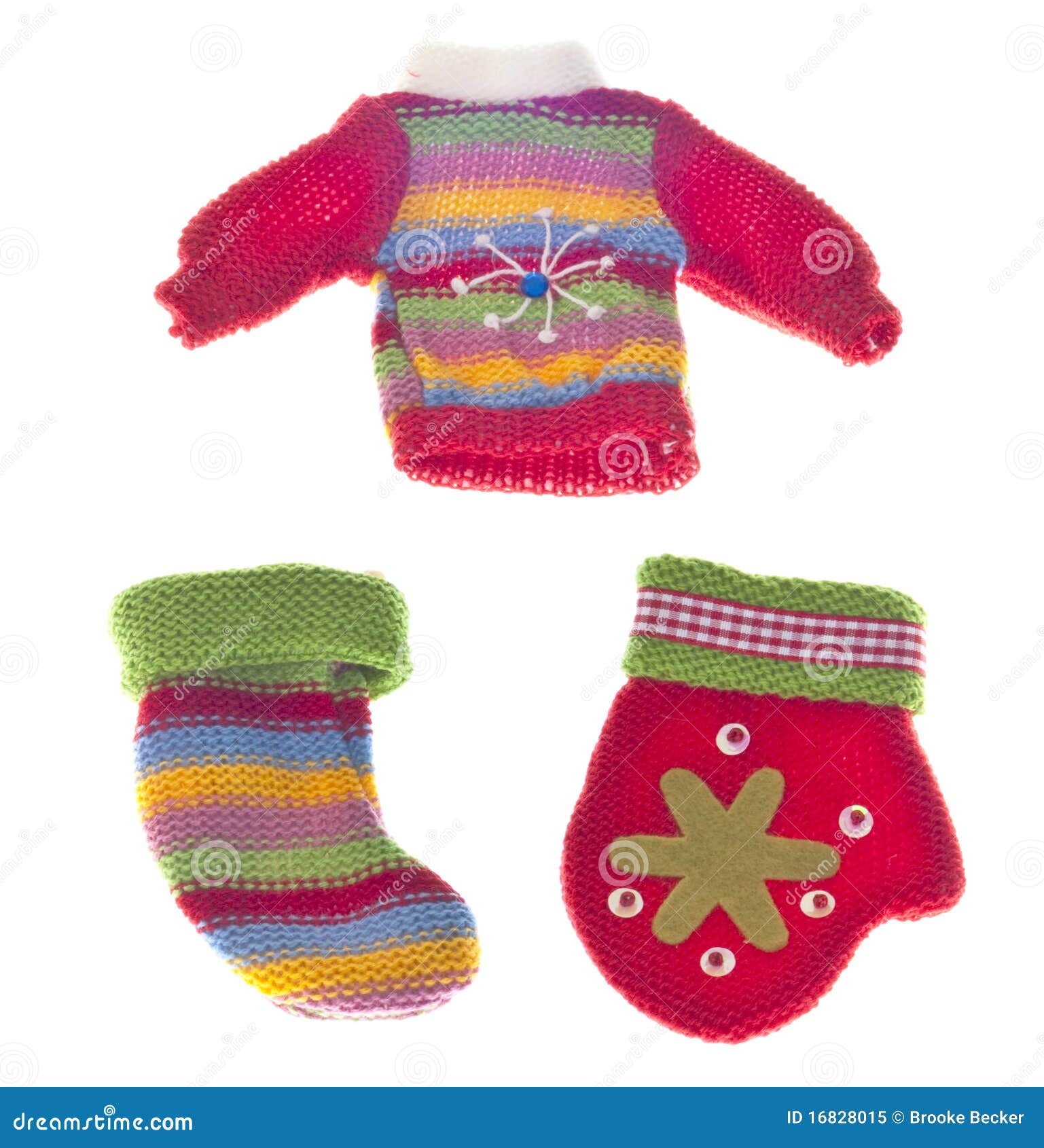 Set of Warm Winter Clothing Stock Image - Image of studio, white: 16828015