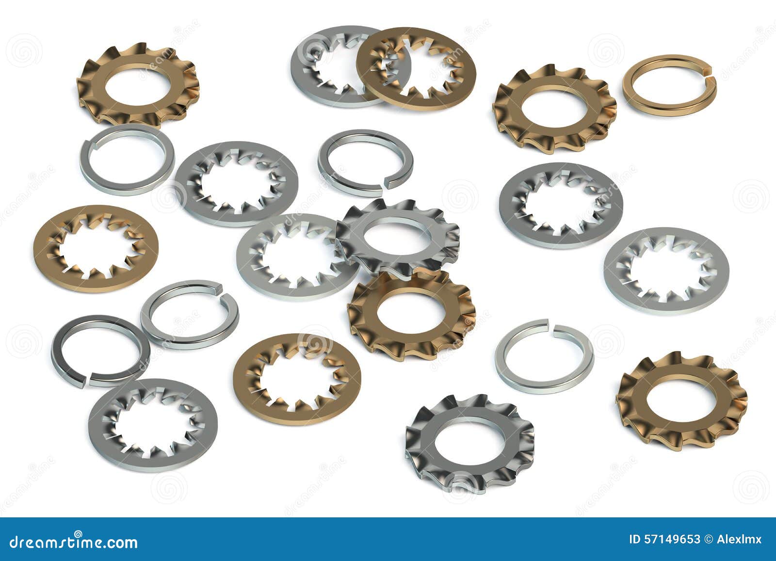 Set Of Washers Stock Image | CartoonDealer.com #57149653