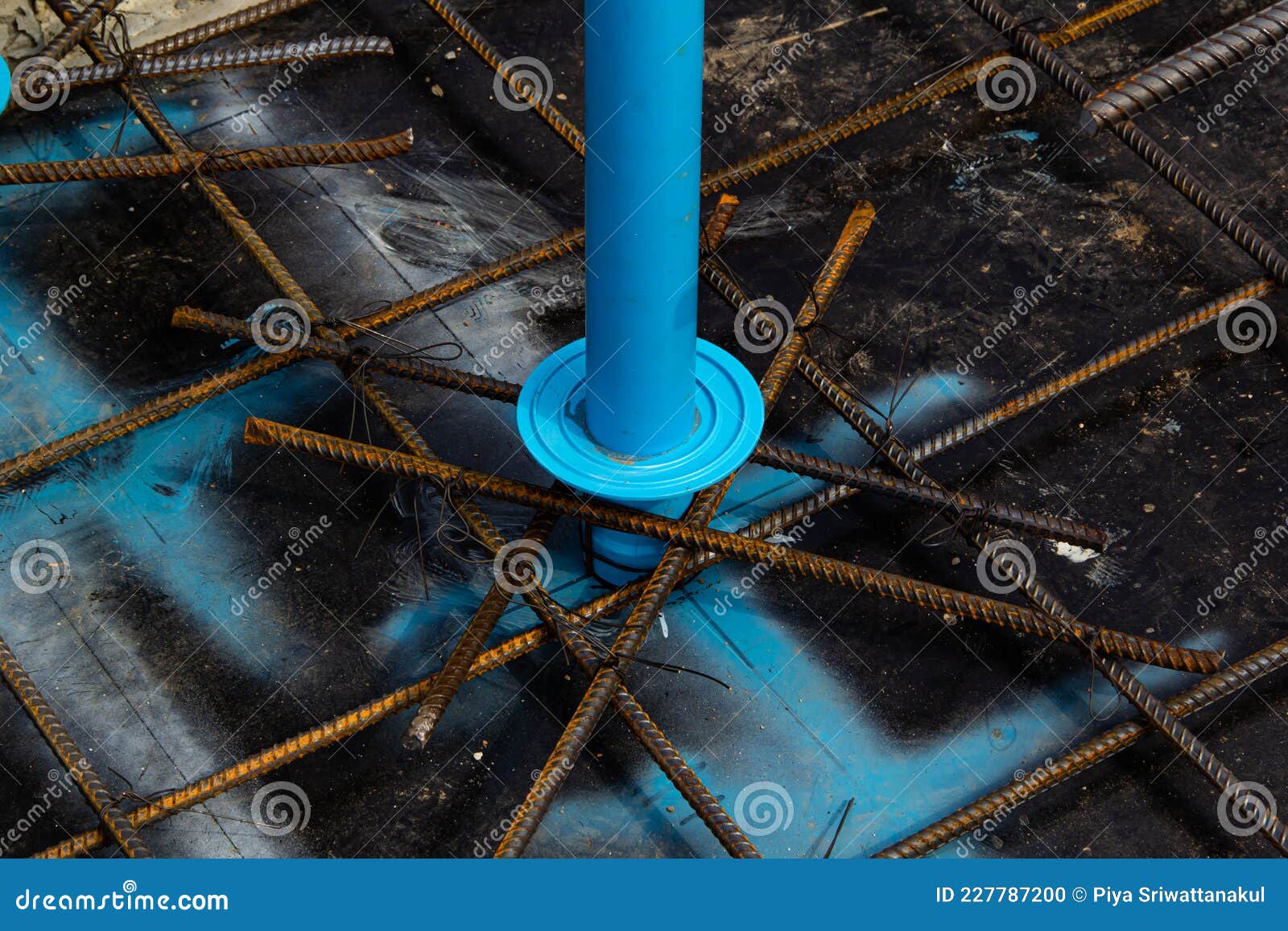 Set of Waste Pipes are Assembled and Lined Stock Photo - Image of line ...
