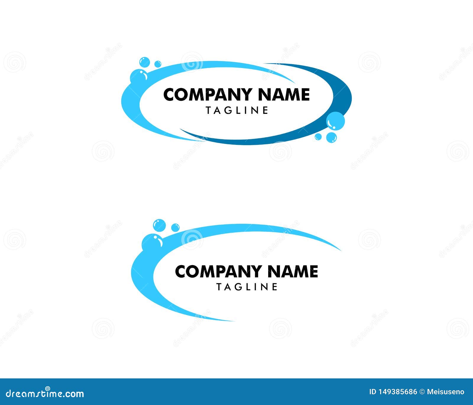 Set of Water Bubbles Logo Template Vector Icon Stock Vector ...