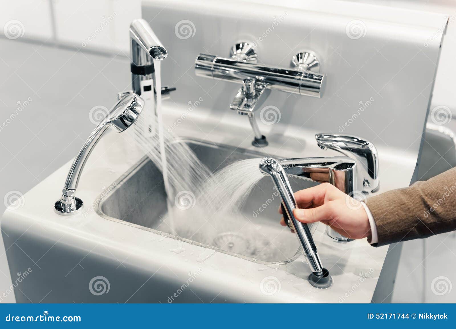 Set of Water Mixing Faucets Stock Photo - Image of mixing, demo: 52171744