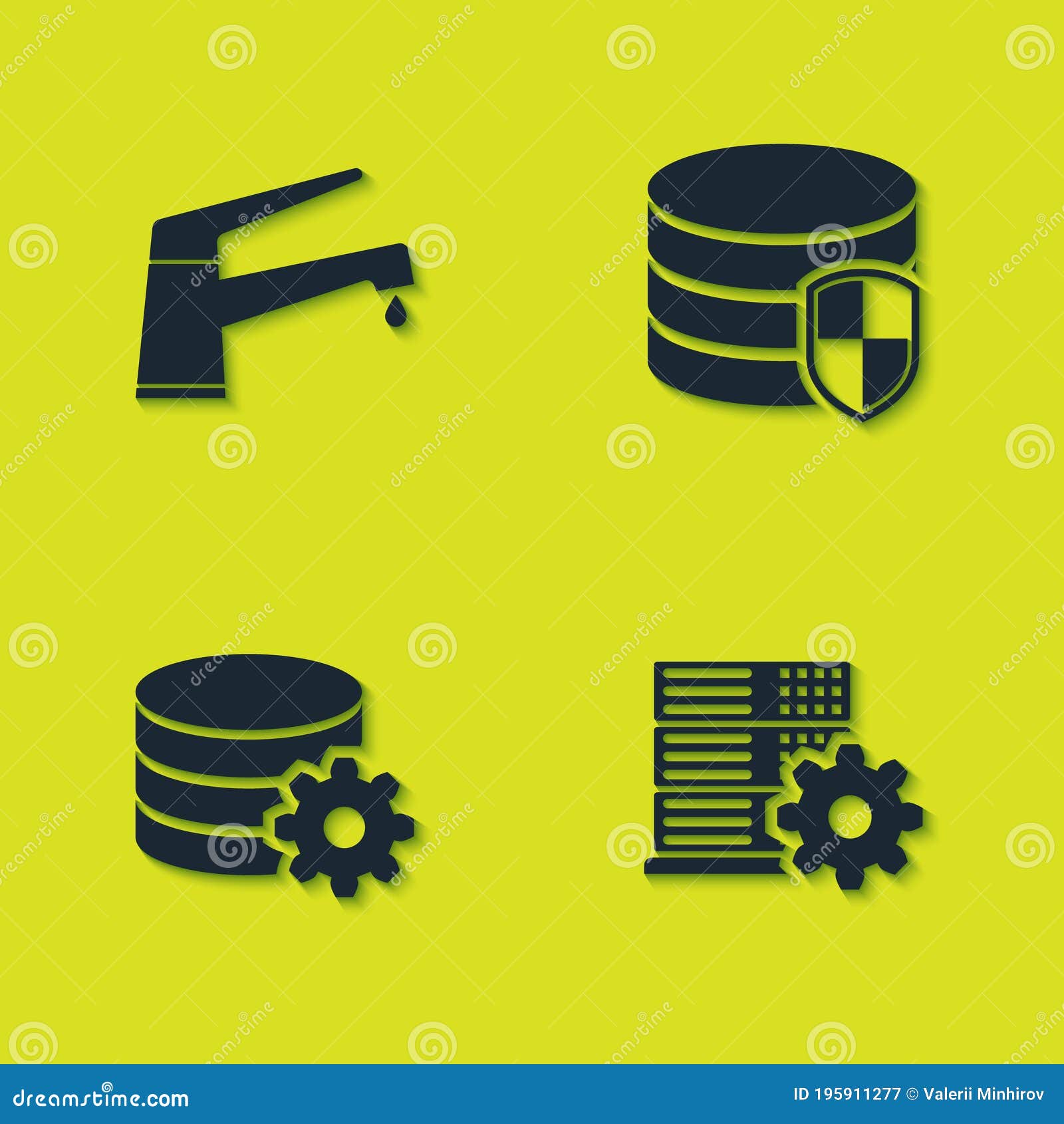 Set Water Tap, Server Setting, Setting Database Server and Database ...