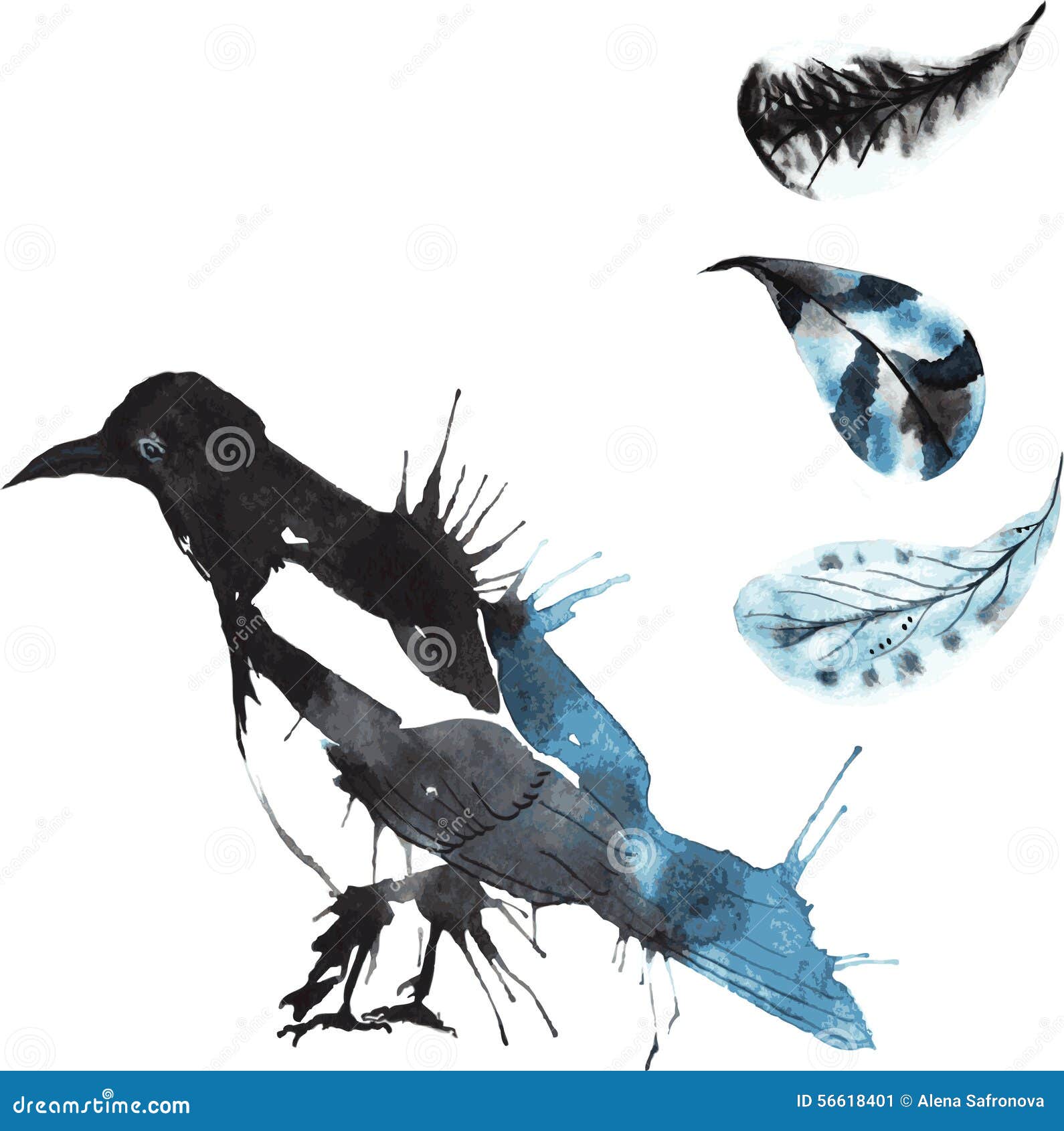 Bird Magpie Flying Cartoon Vector Animation Frame | CartoonDealer.com ...