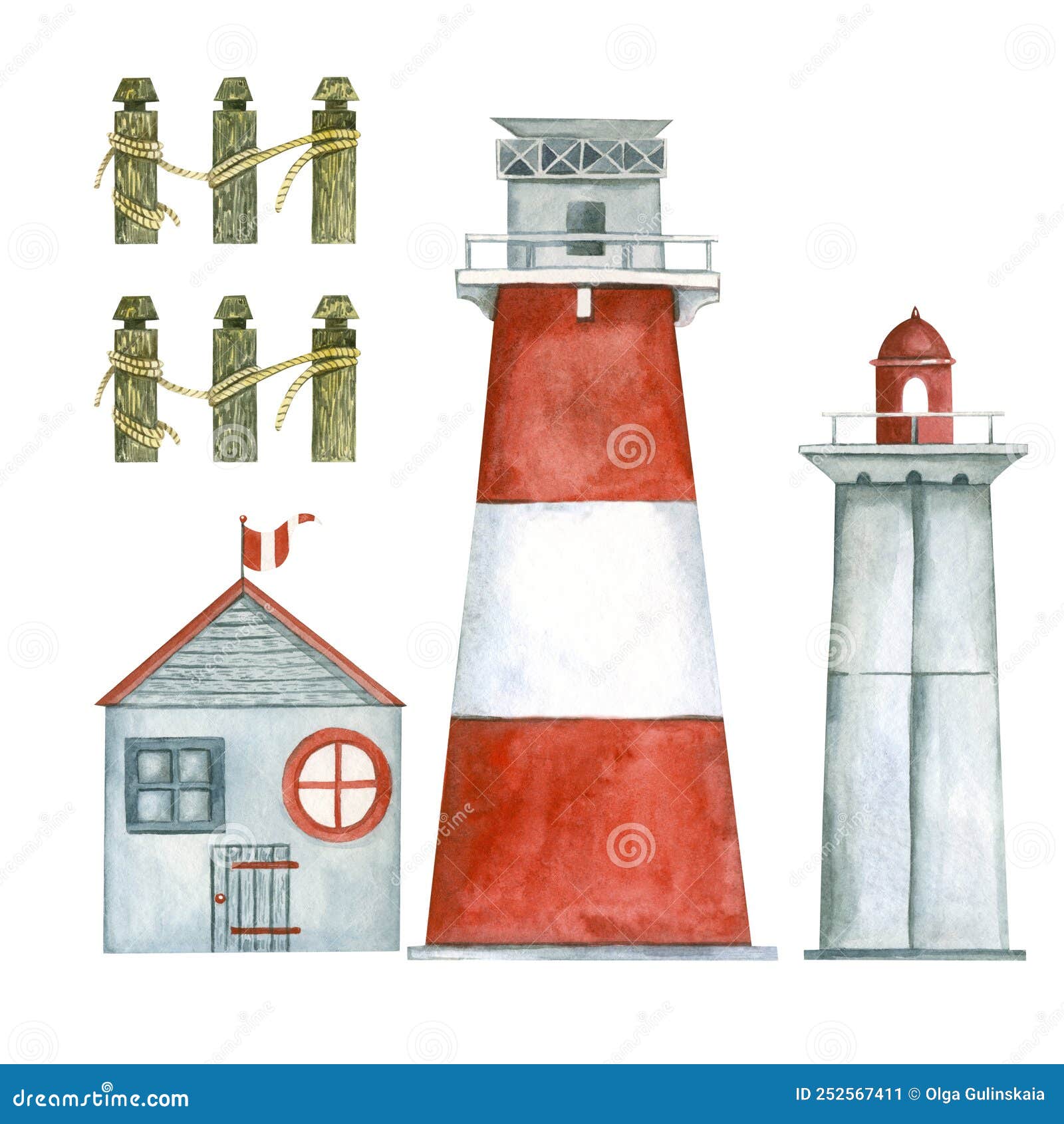 Lighthouse And House Of The Lighthouse Watcher On The Former Island ...