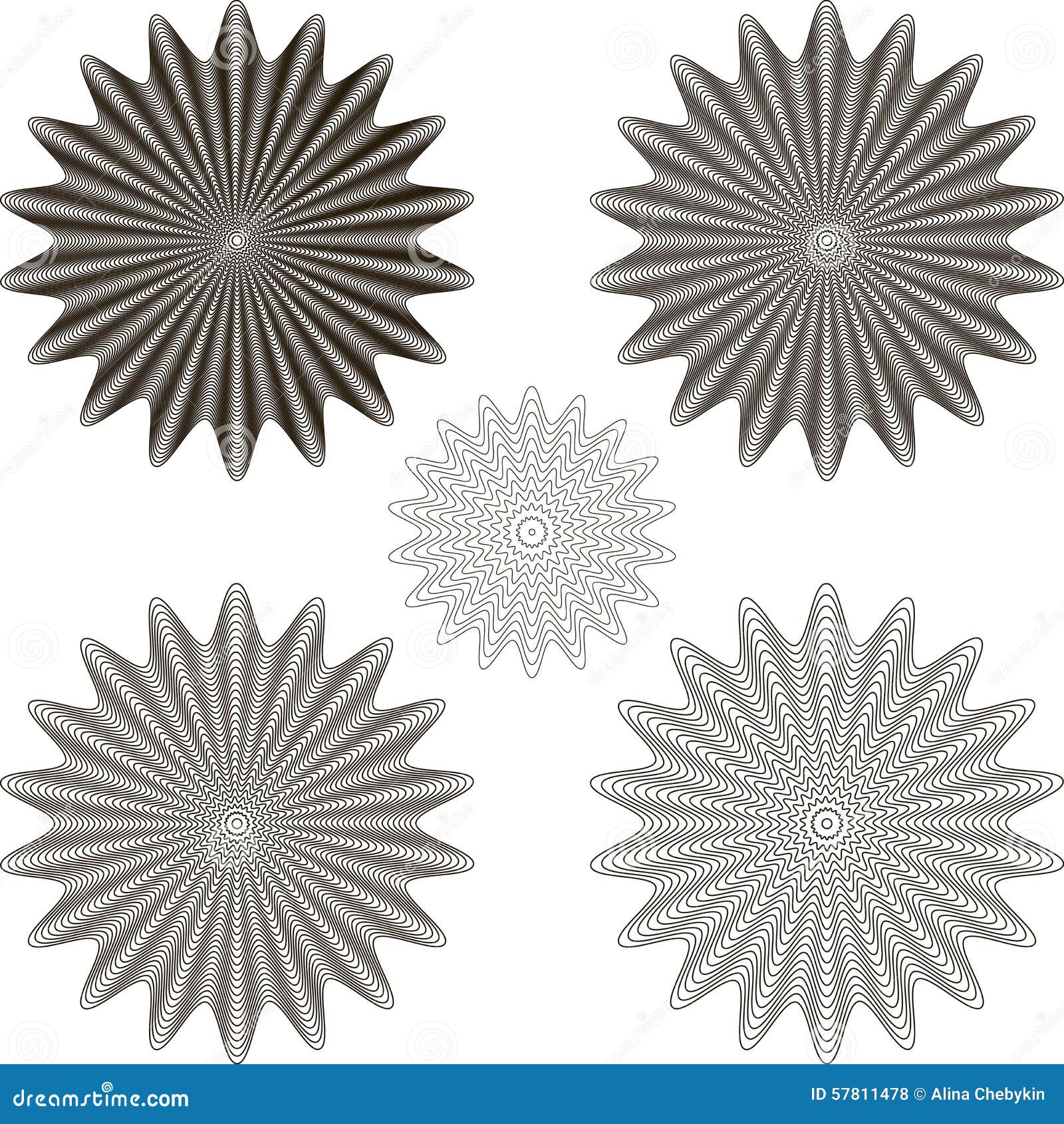 Set of watermarks stock vector. Illustration of graphic - 57811478