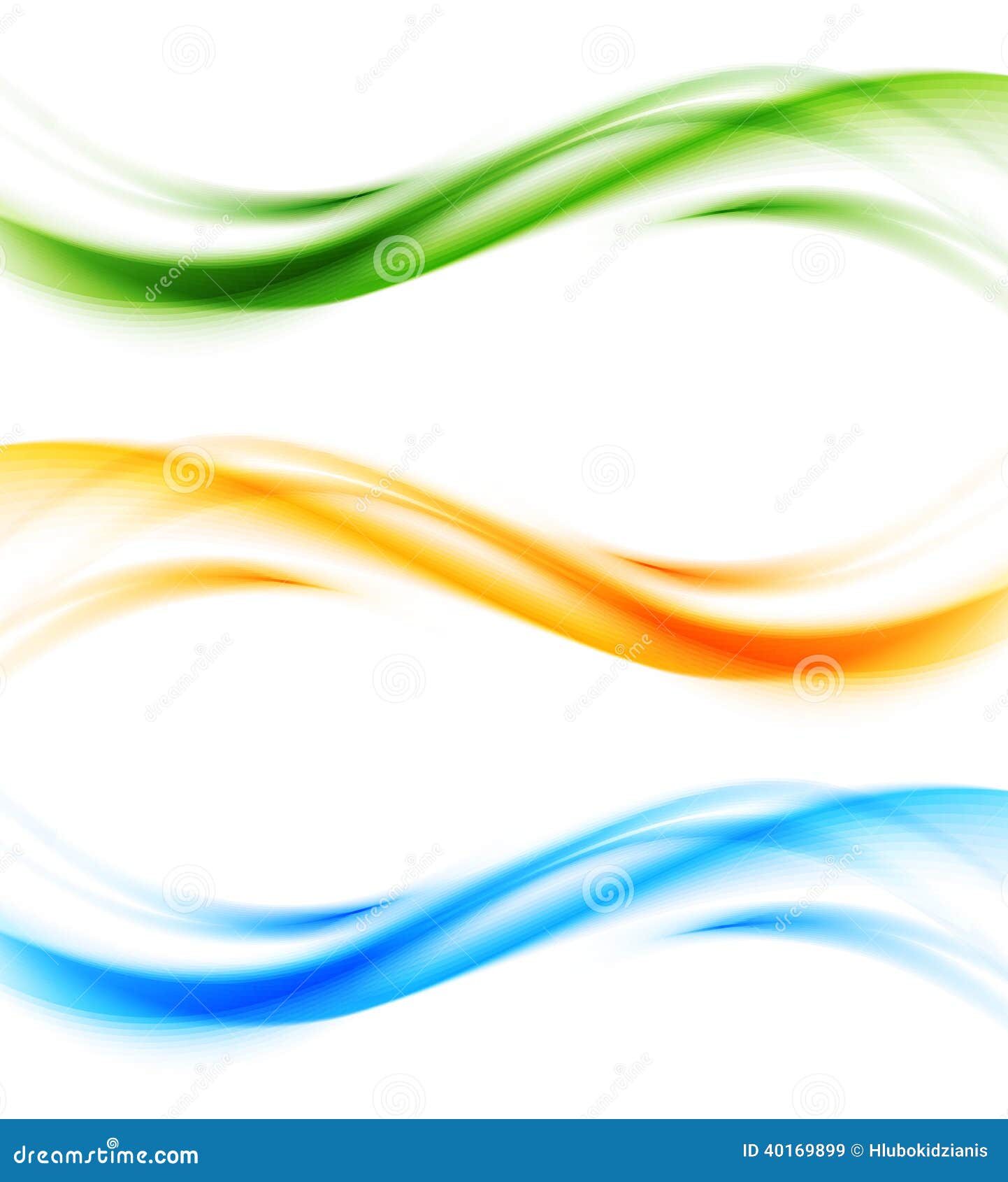 Set of wavy banners stock vector. Illustration of design - 40169899