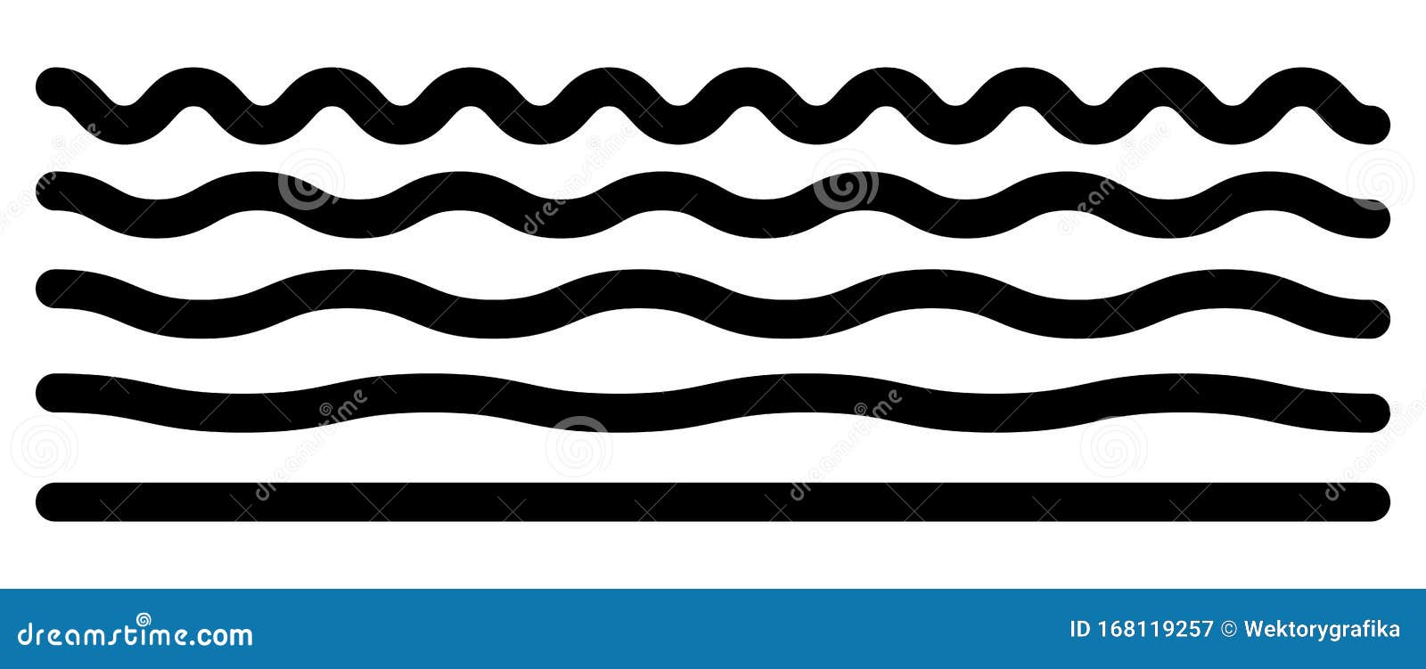 Set of Wavy Horizontal Lines. Abstract Curvy Line, Zigzag, Criss Cross ... Set of Wavy Horizontal Lines. Abstract Curvy Line, Zigzag, Criss Cross ...