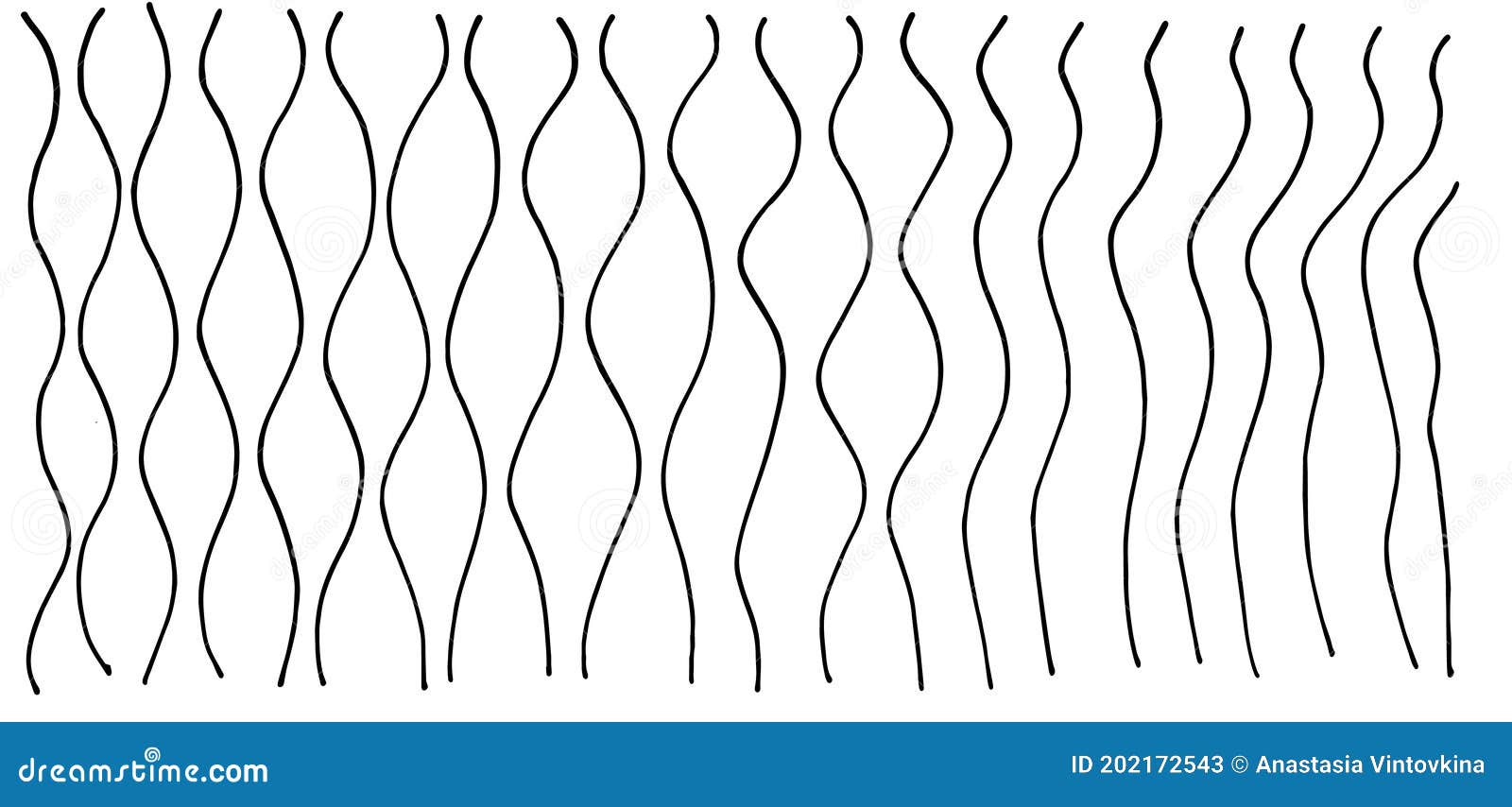 A Set of Wavy Horizontal Lines with Different Levels of Fluctuations in ...