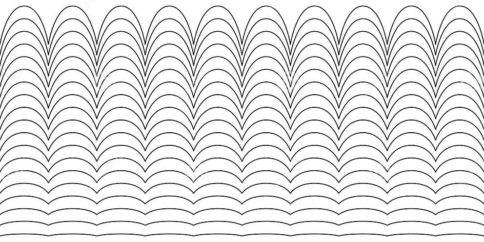 A Set of Wavy Zigzag Horizontal Wiggly Lines Stock Vector ...