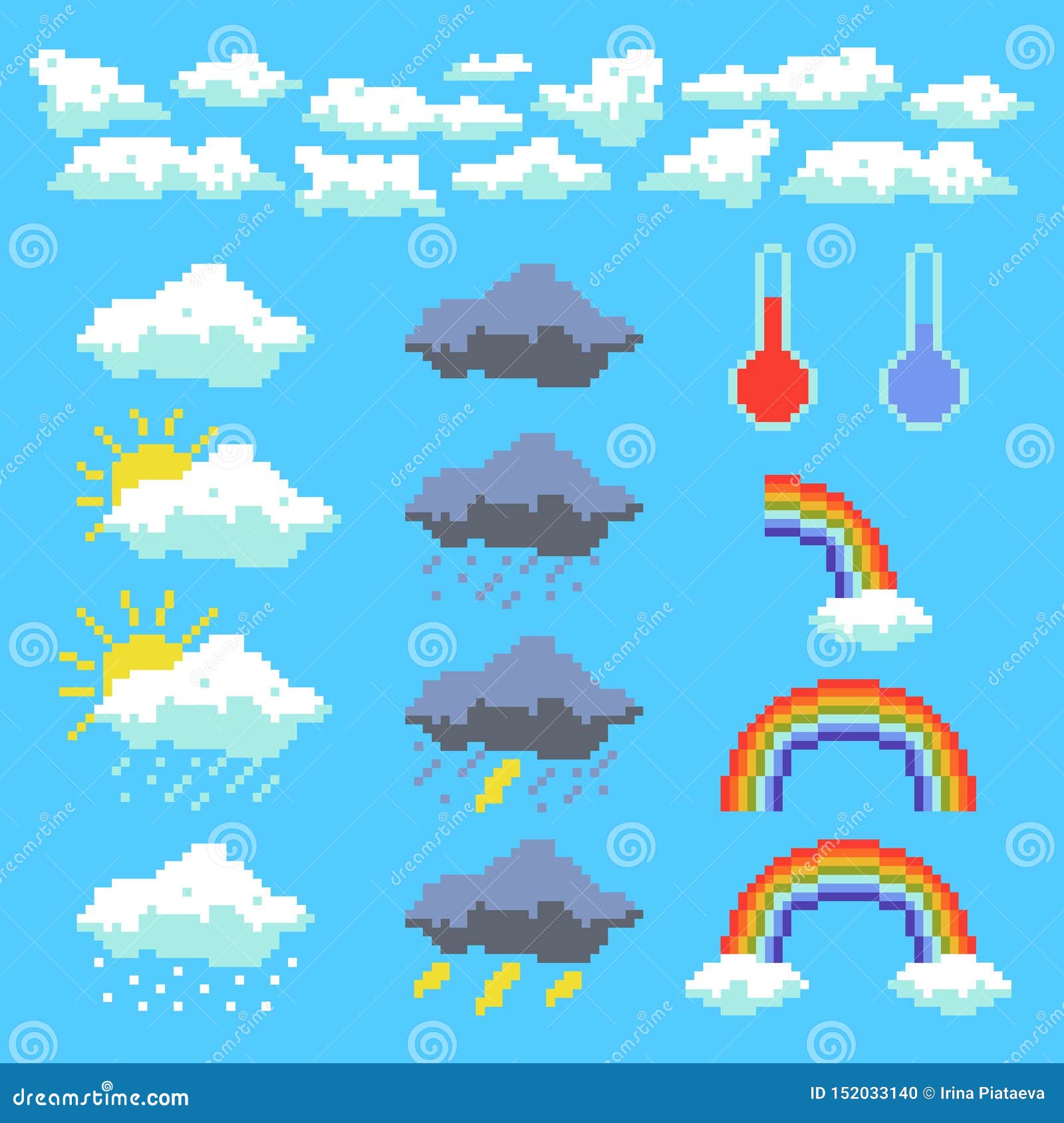 Pixel Art UI Elements Cartoon Vector | CartoonDealer.com #99878987