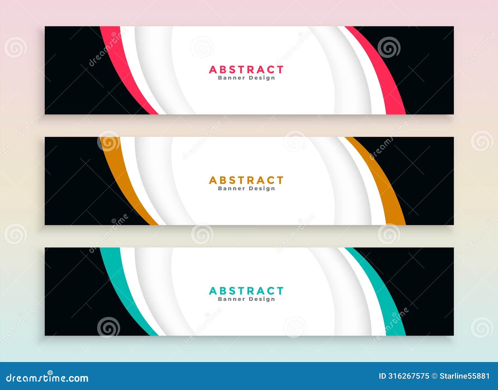 Set of Web Business Backdrop Template for Website Covers Page Stock ...