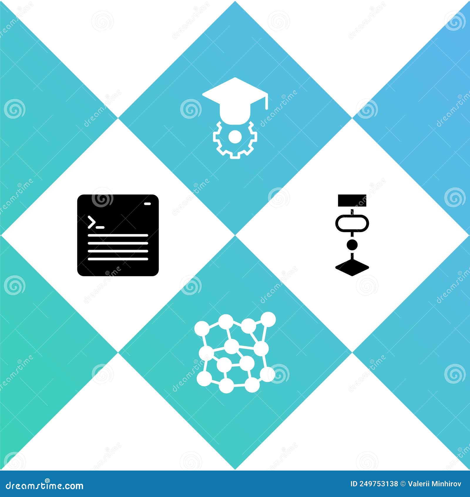 Graduation Programming Code Student Vector Logo | CartoonDealer.com ...