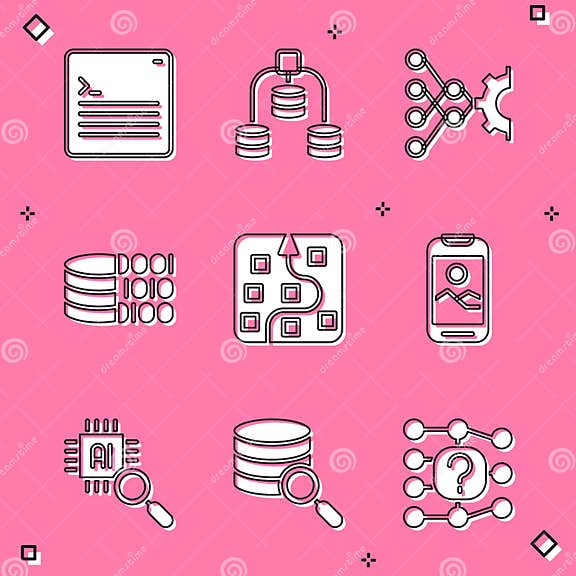 Set Web Developer Programming Code Server Data Neural Network 8024