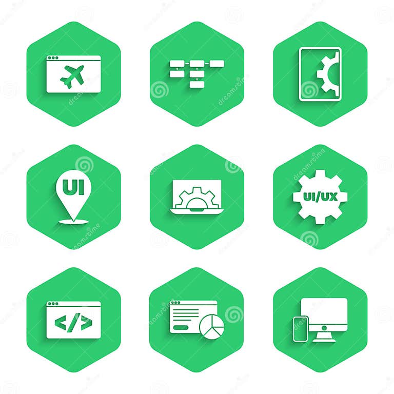 Set Web Development, Website Statistic, Monitor and Mobile, UI UX Design, Front End, and ...