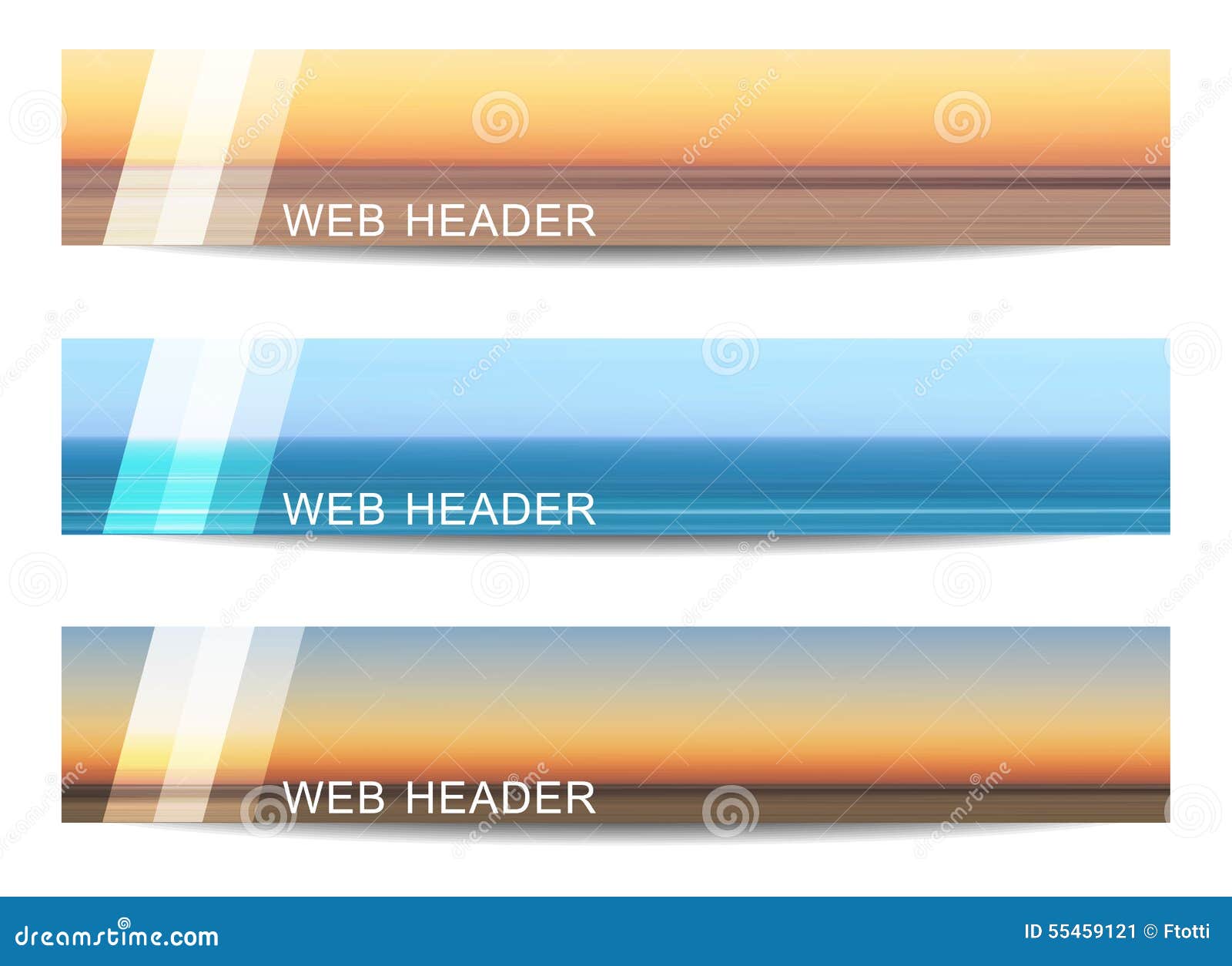 Set of Web Header or Banner Stock Vector - Illustration of graphic ...
