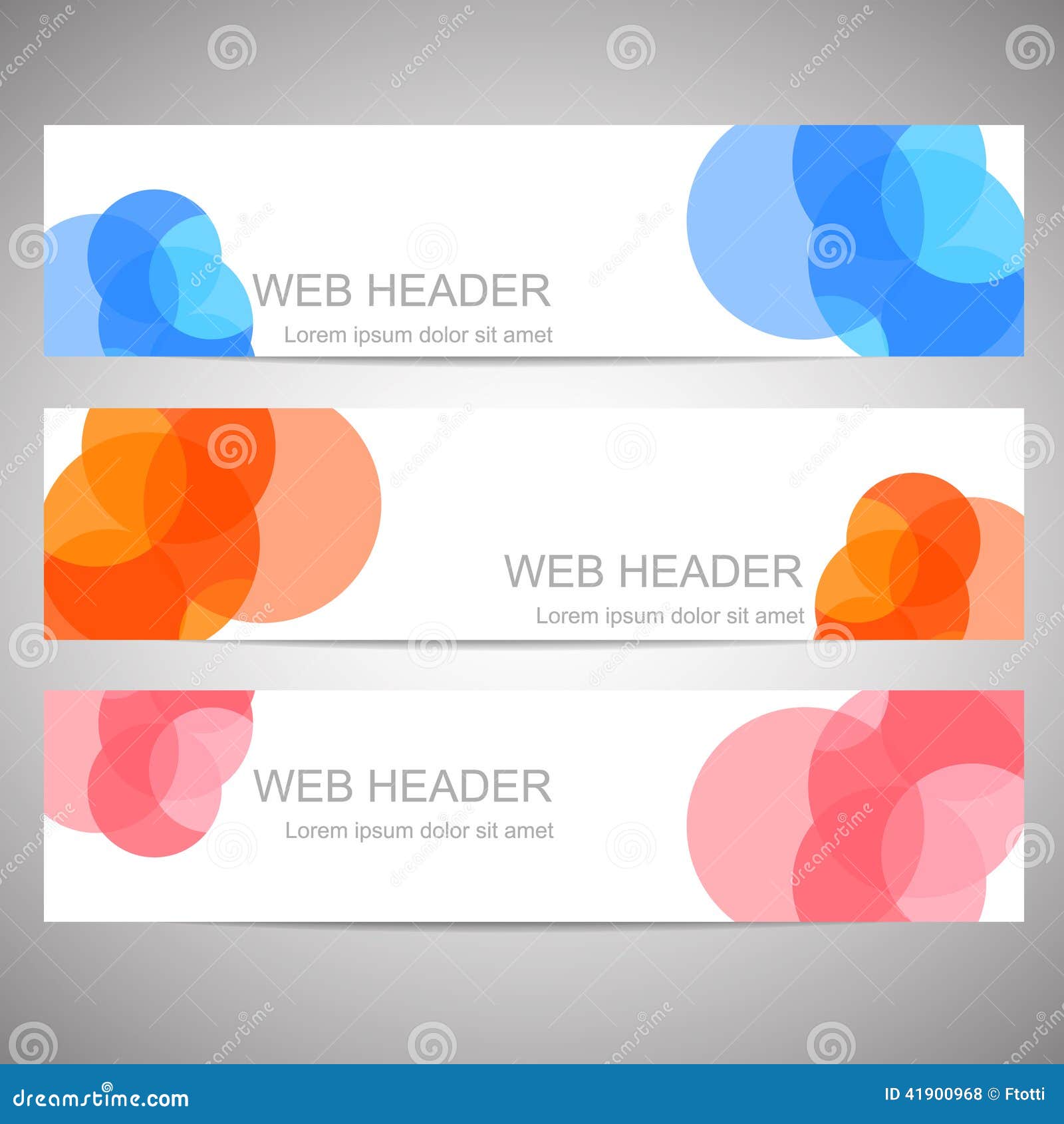 Set of Web Headers or Banners Stock Vector - Illustration of promotion ...
