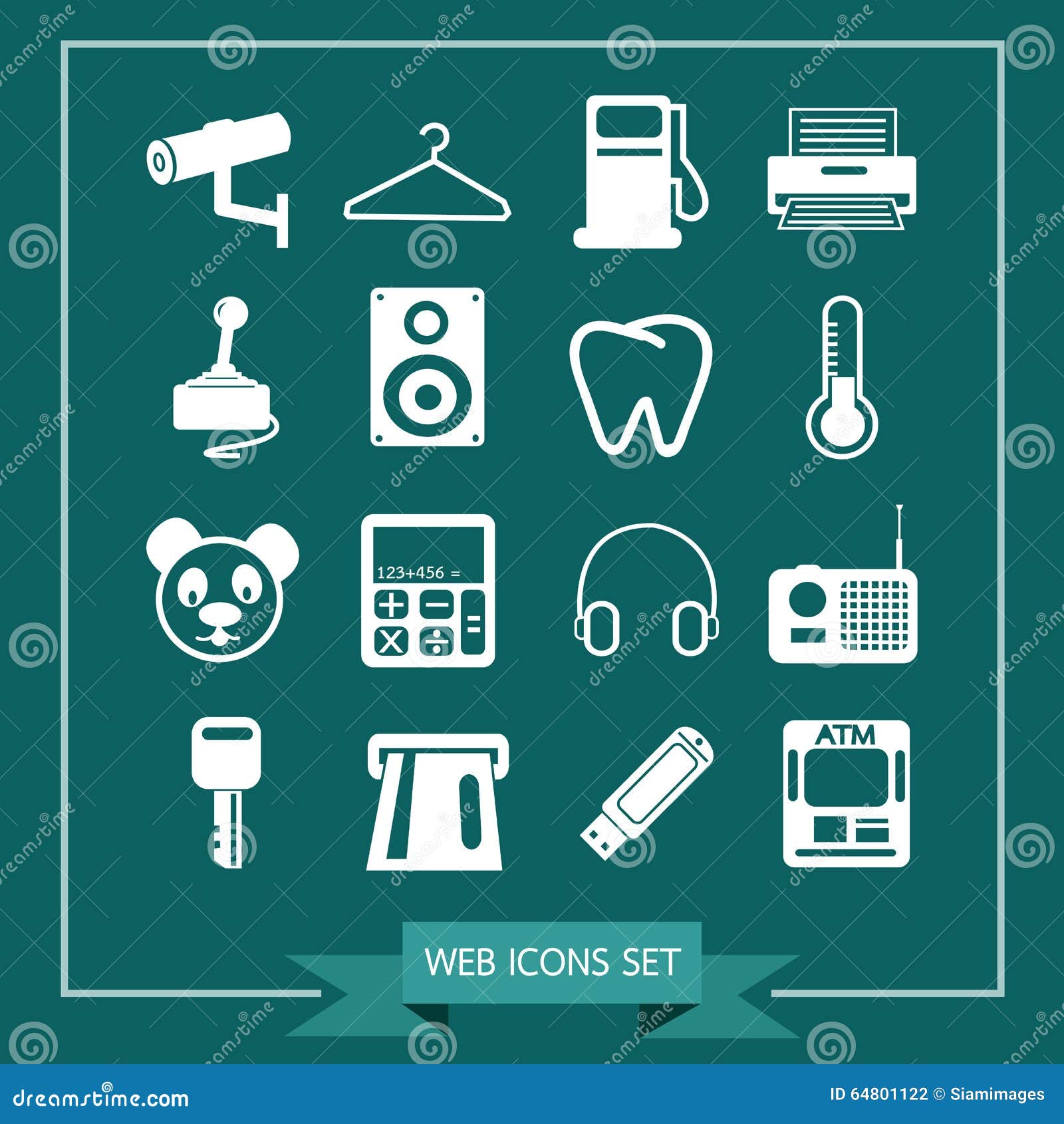 Set of Web Icons for Website and Communication Stock Vector ...