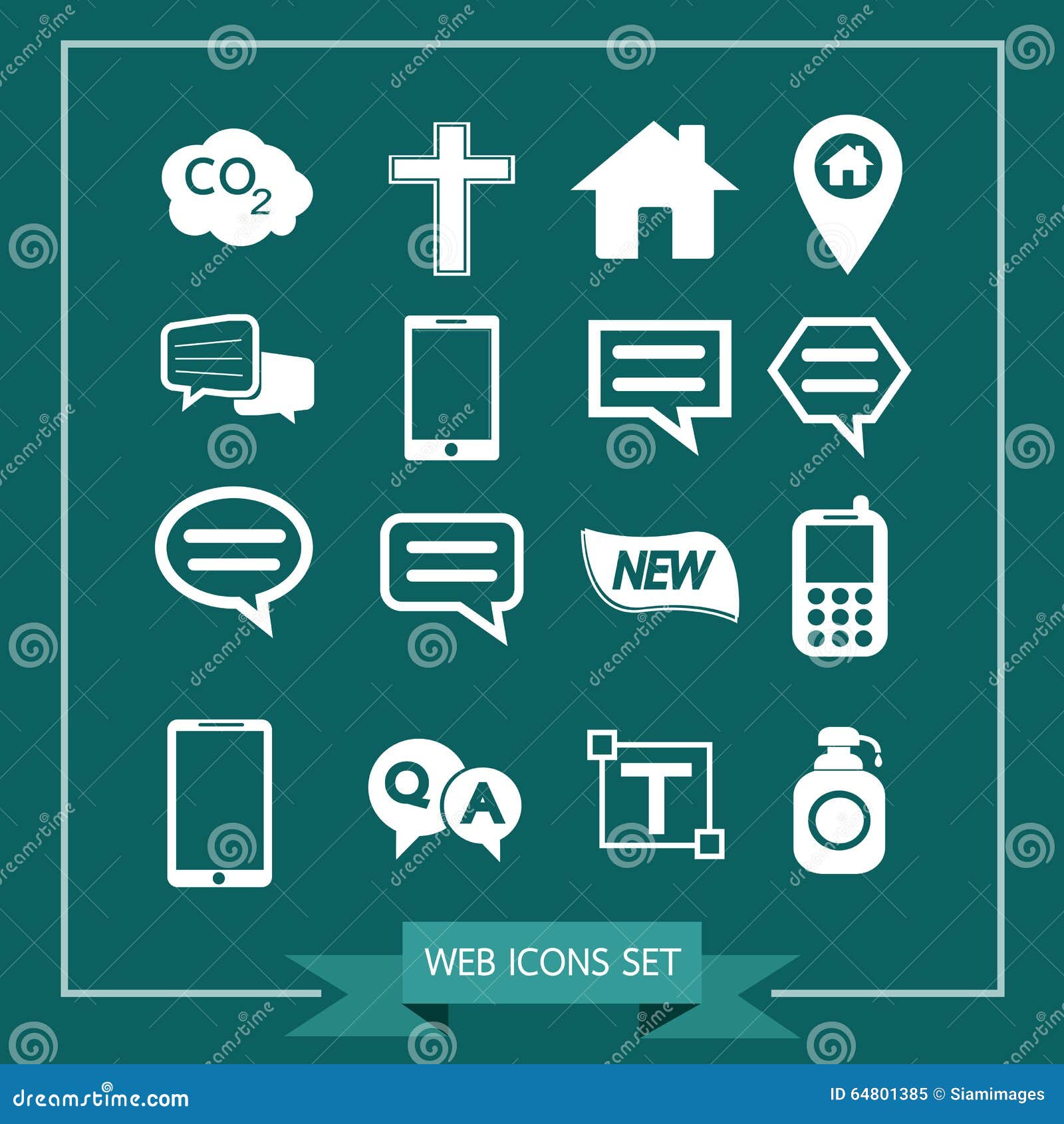 Set of Web Icons for Website and Communication Stock Vector ...