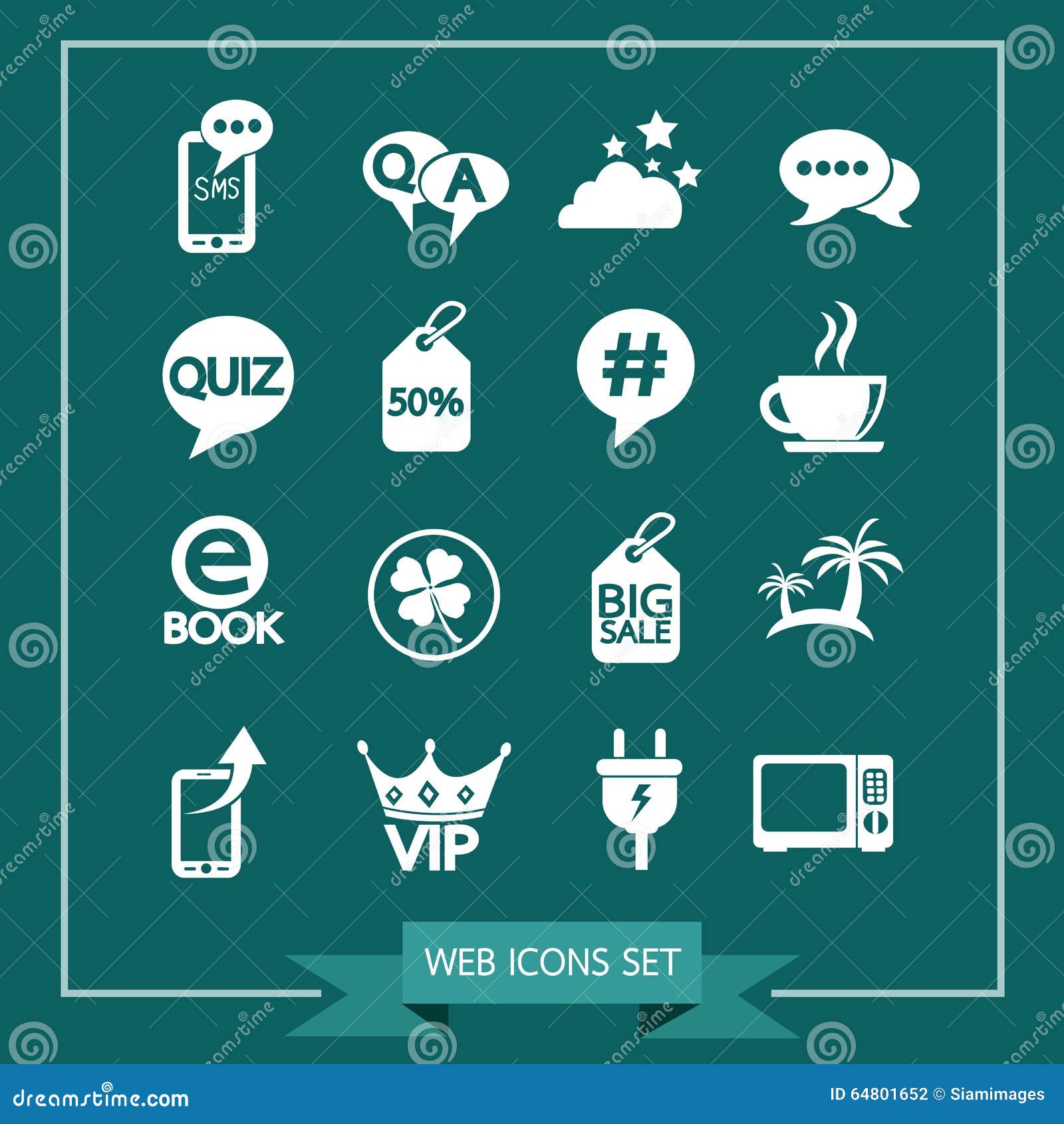 Set of Web Icons for Website and Communication Stock Vector ...