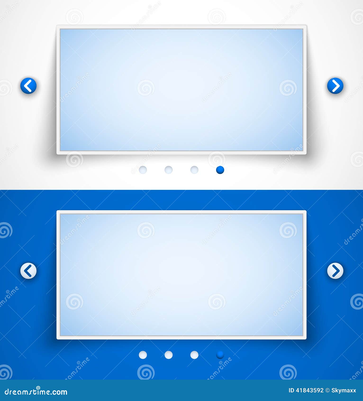 Set of web image sliders stock vector. Illustration of clean - 41843592
