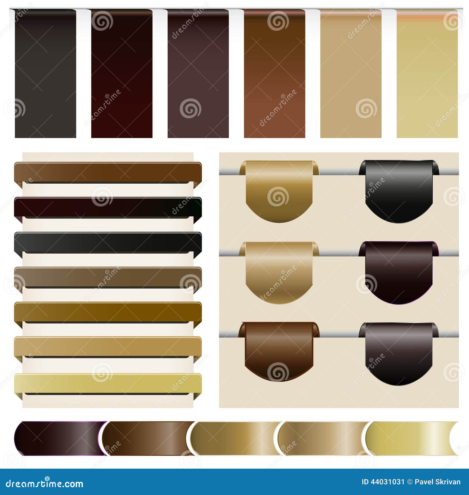 Set Website the Coffee Color Stock Illustration - Illustration of drink ...