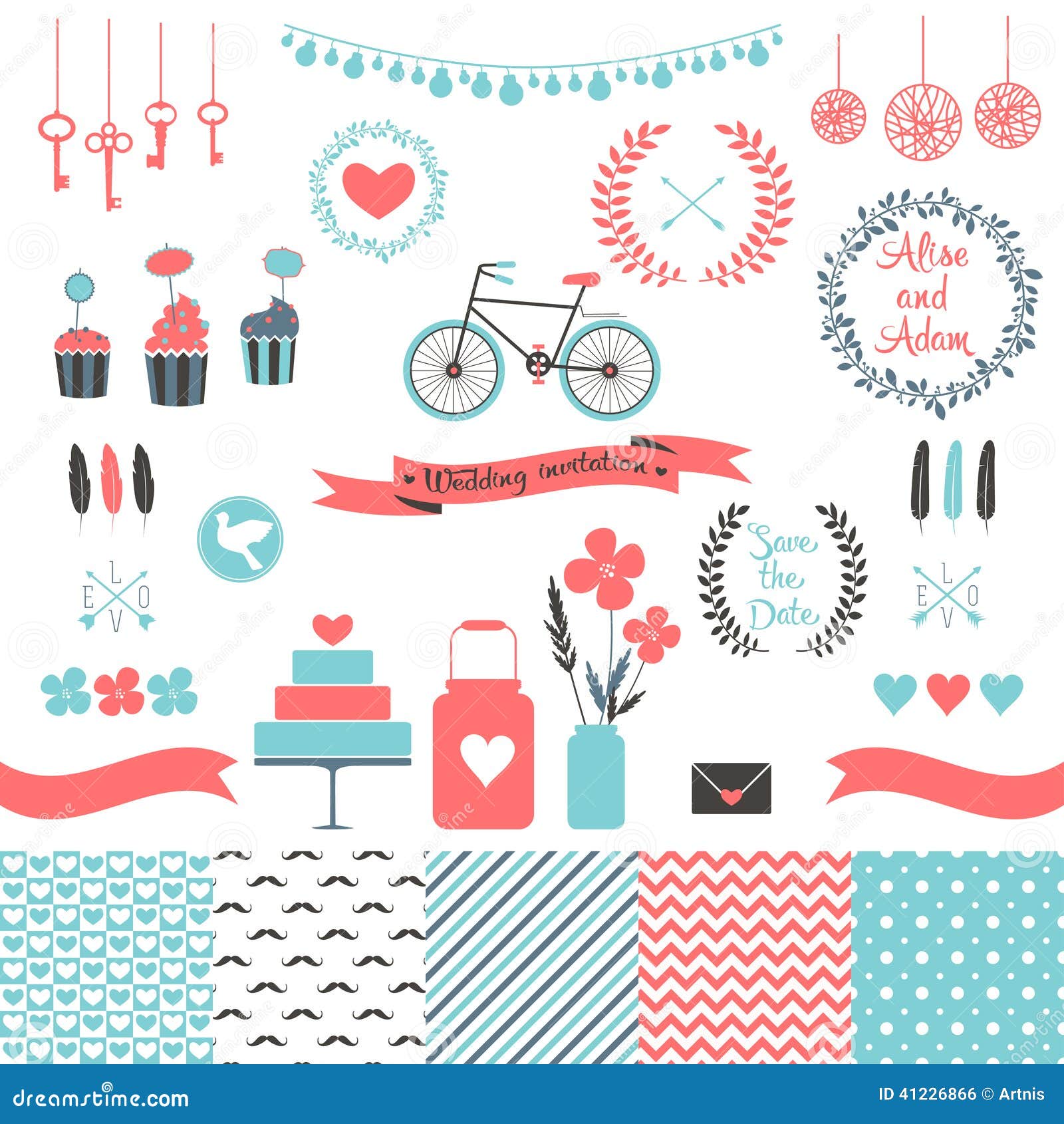 Set for Wedding Design. Love Elements for Your Design Stock ...