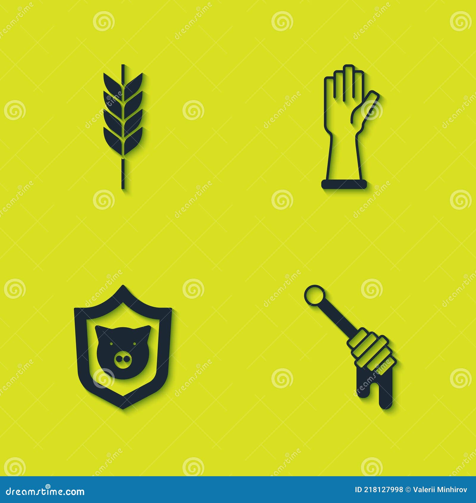 Stick Man With Shield Protecting Personal Data Concept Man Holding ...