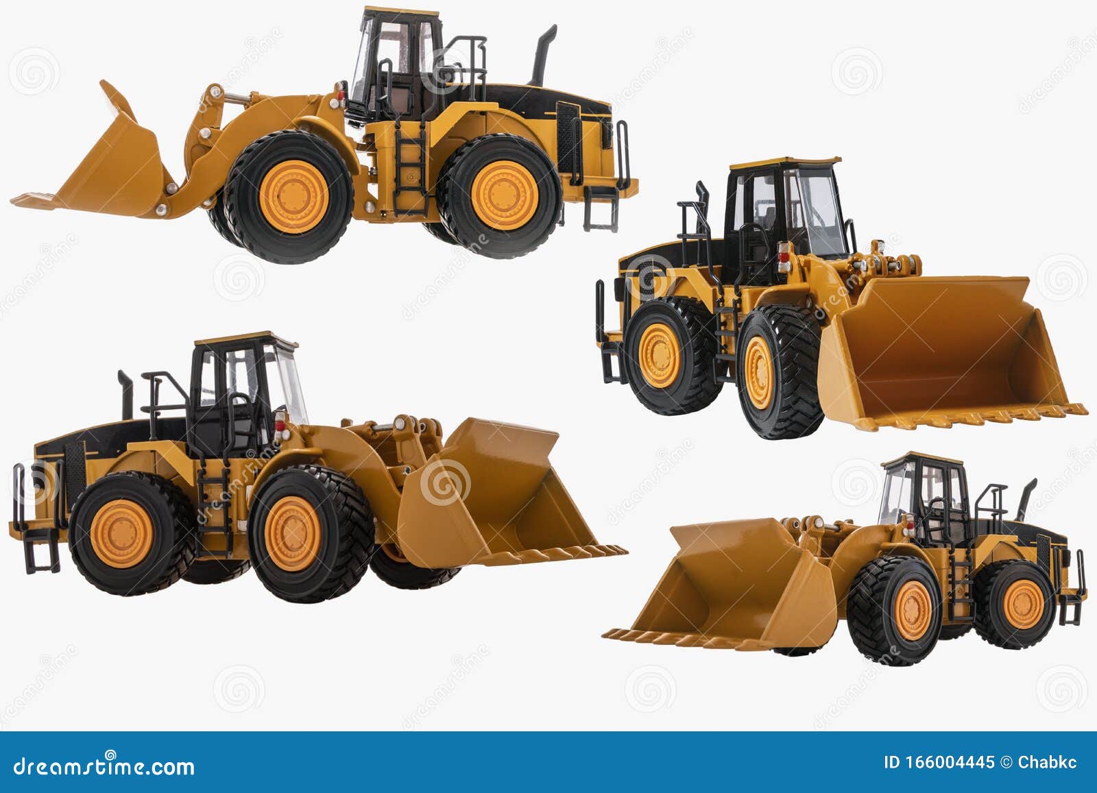 Set of Wheel loader model stock image. Image of bucket - 166004445