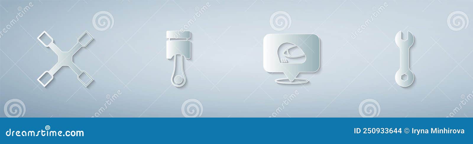 Piston Racing Motorsports Design Illustration | CartoonDealer.com ...