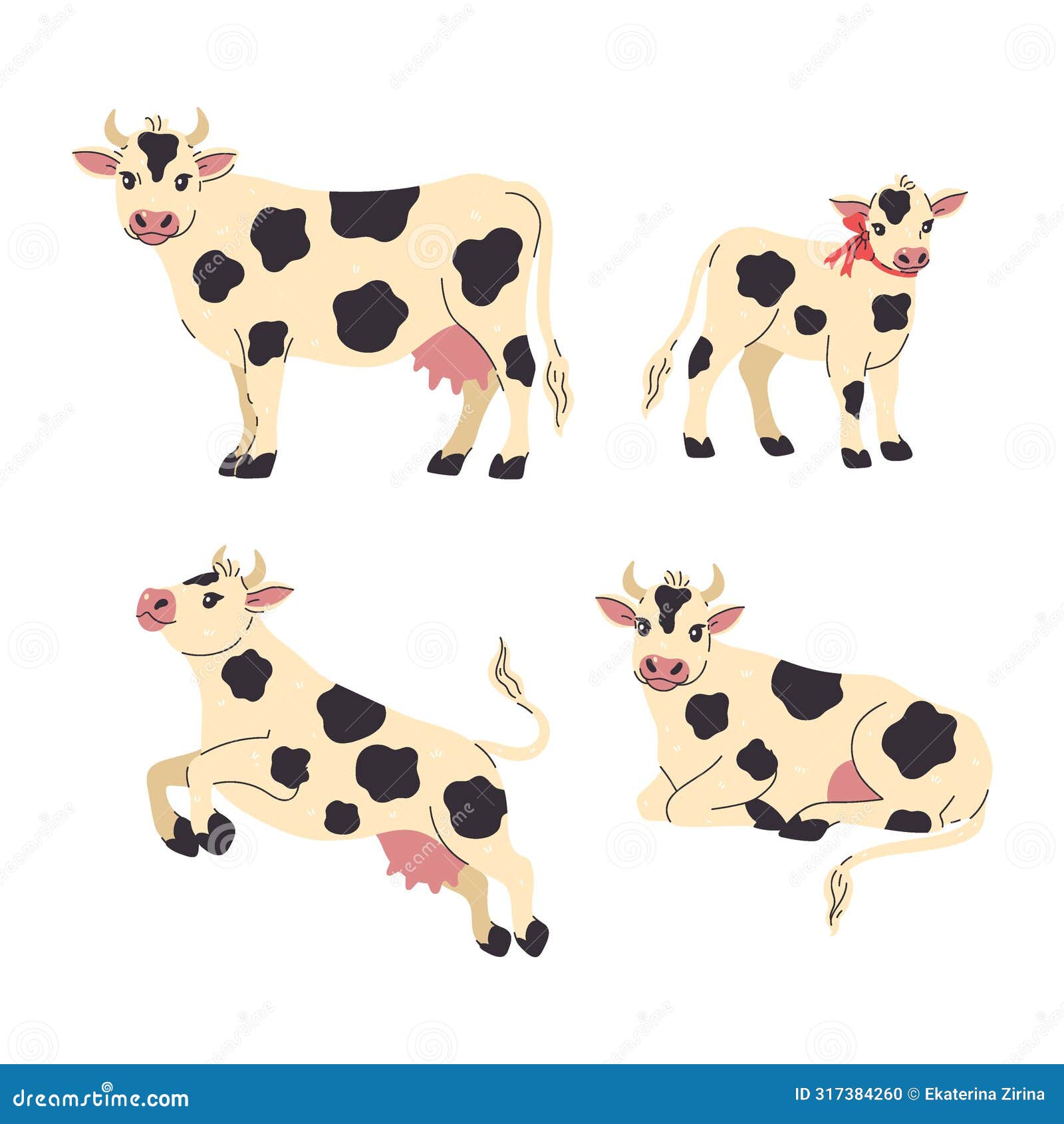 Calf Vector Icon On White Background. Flat Vector Calf Icon Symbol Sign ...