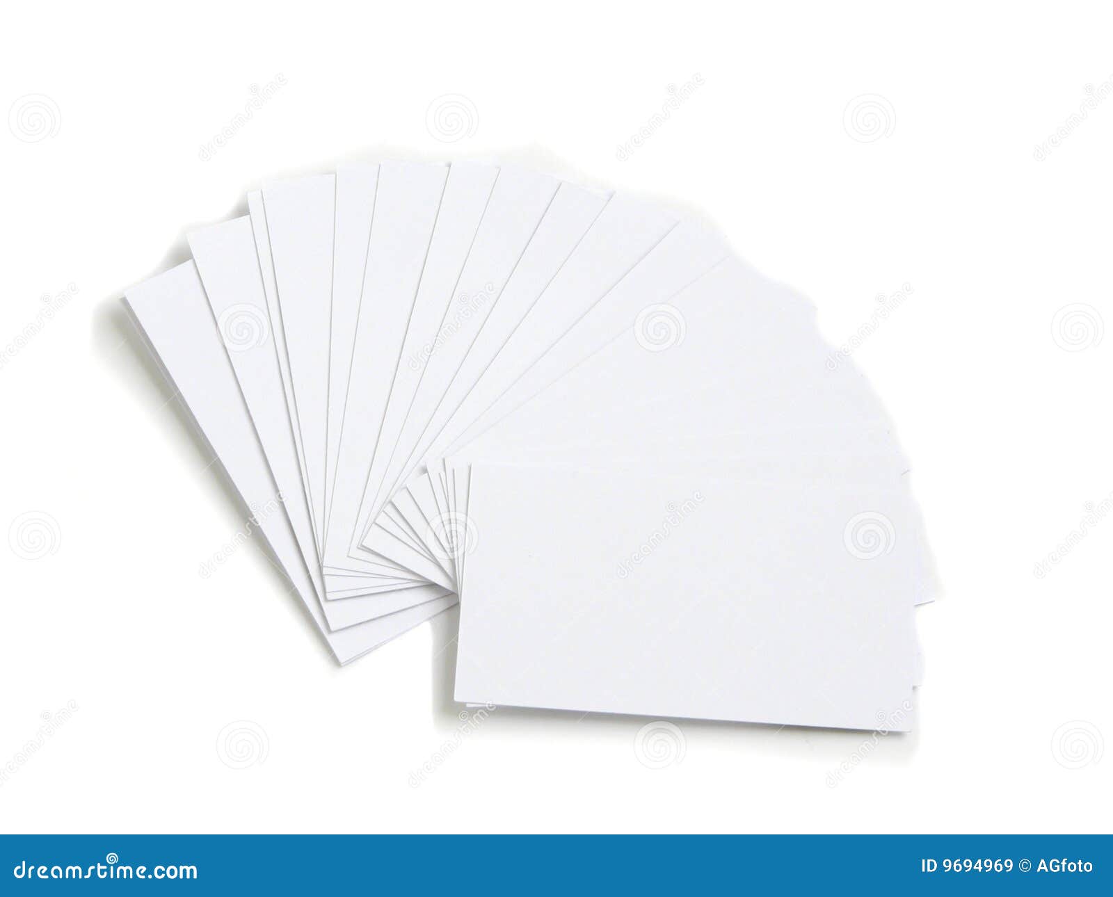 Set of white empty cards stock image. Image of attach - 9694969