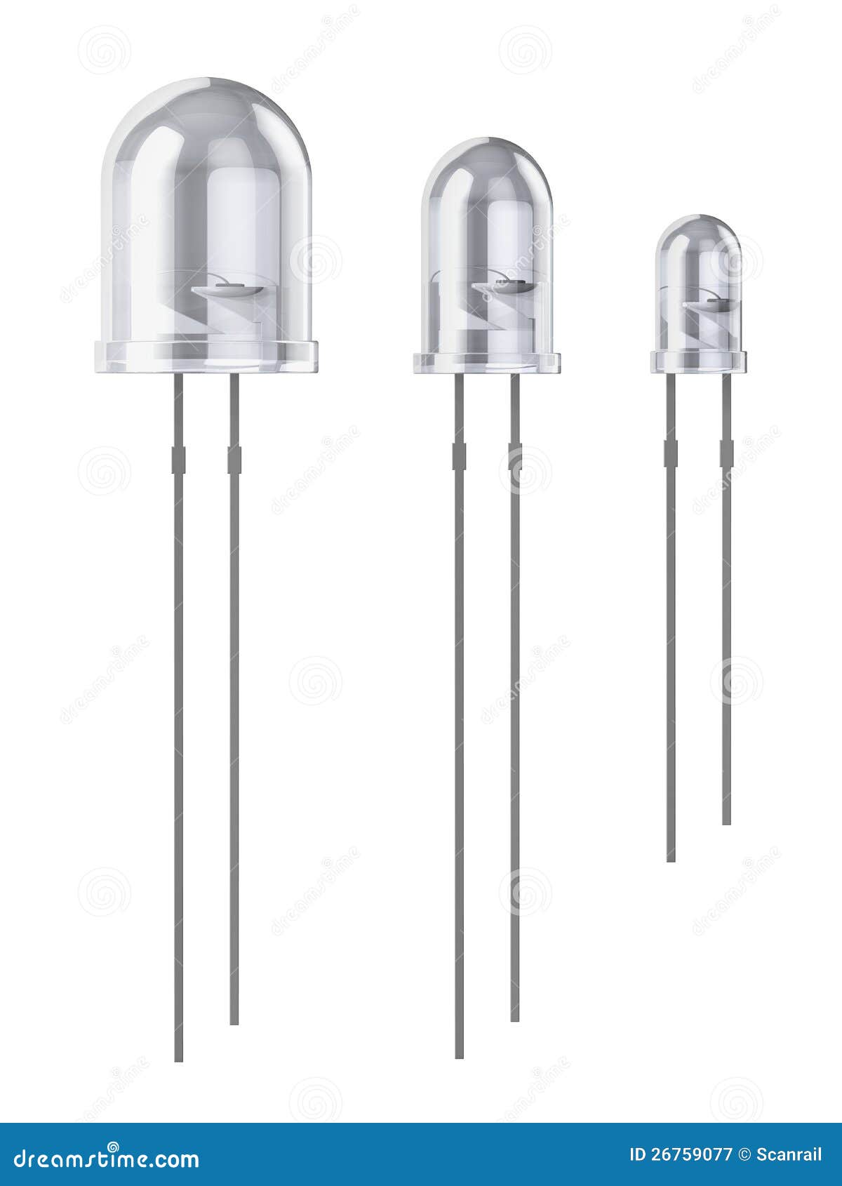 Set of white LEDs stock illustration. Illustration of emitting - 26759077