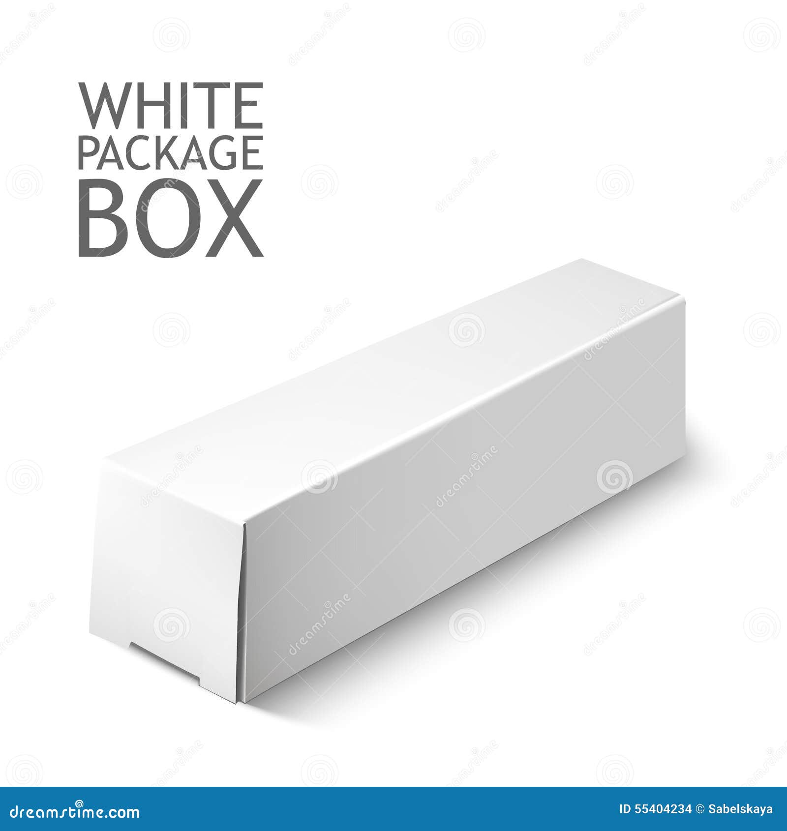 Set of White Package Box. Mockup Template Stock Vector - Illustration ...