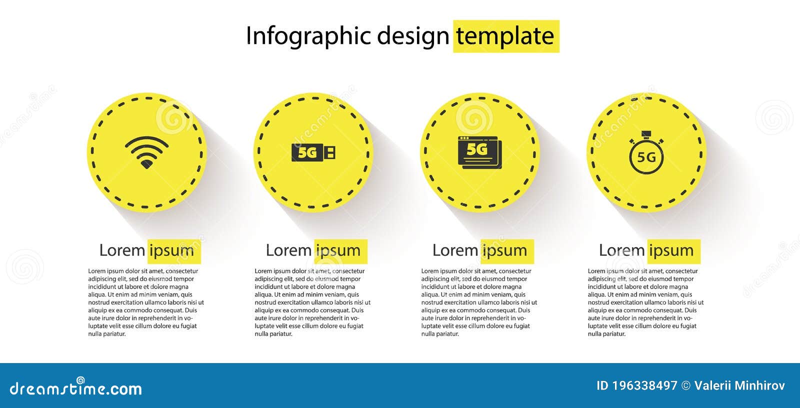 Set Wi-Fi Wireless Network, 5G Modem, and Digital Speed Meter. Business ...