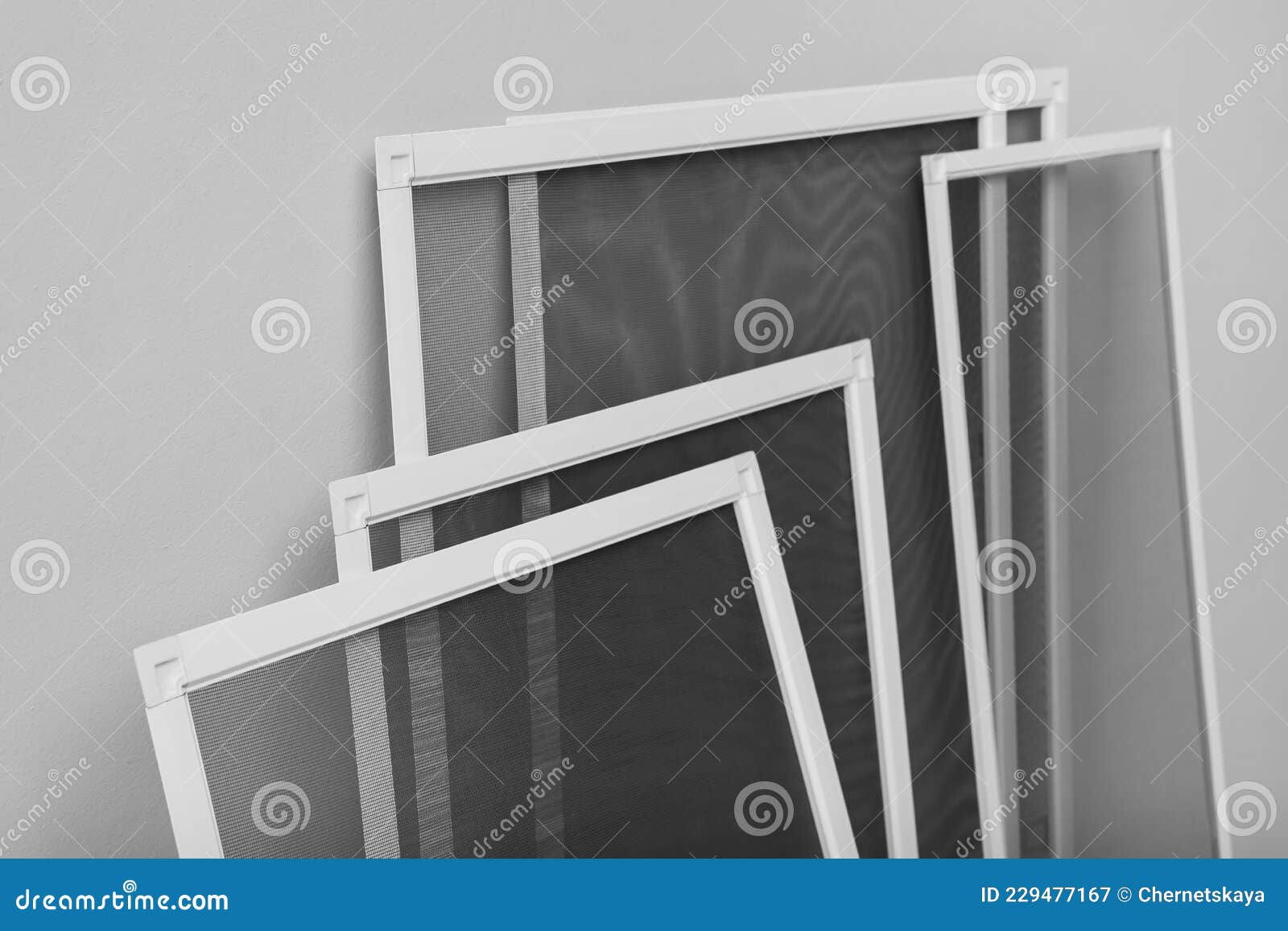 Set of Window Screens on Light Grey Background Stock Image - Image of ...