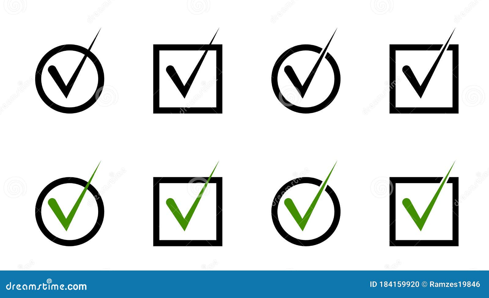 Voting, Check Mark On Ballot, Election Checklist Flat Color Line Icon ...