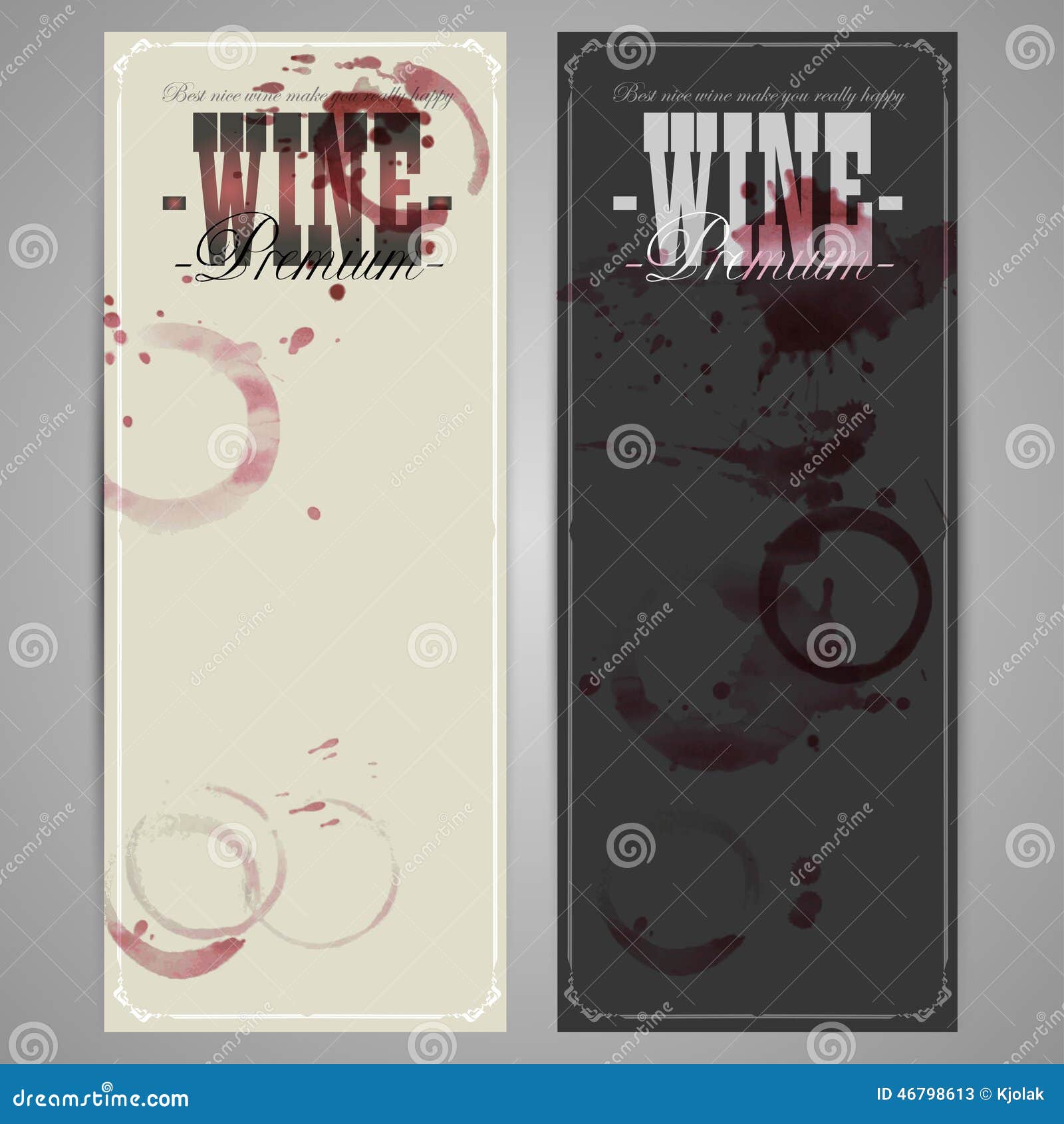 Set of wine labels stock vector. Illustration of drink - 46798613