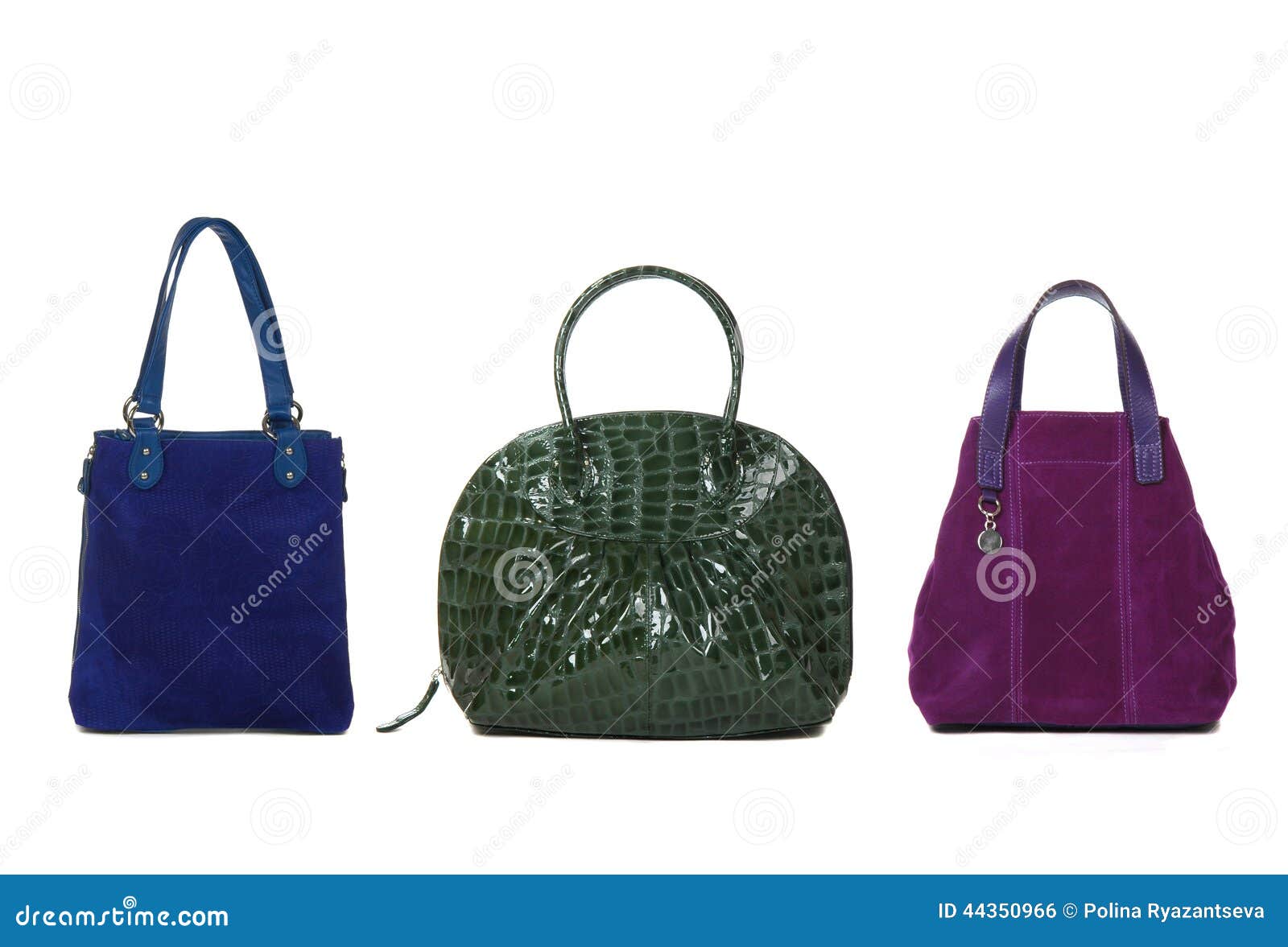 Set of Women Bags Different Colours Stock Photo - Image of blue ...