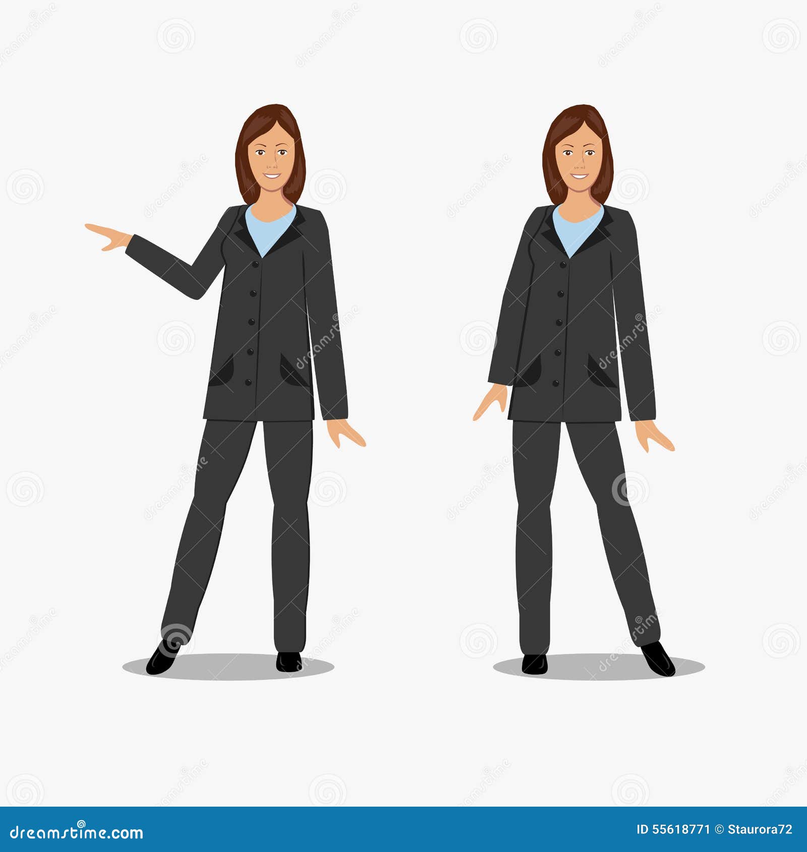 Set of women characters stock vector. Illustration of adult - 55618771