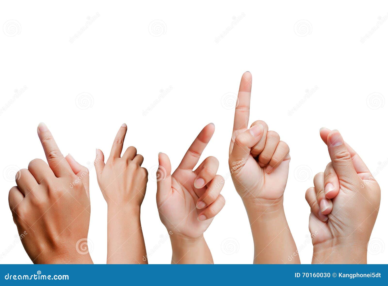 Set Women Hand Gestures Isolated White Background Photos - Free ...