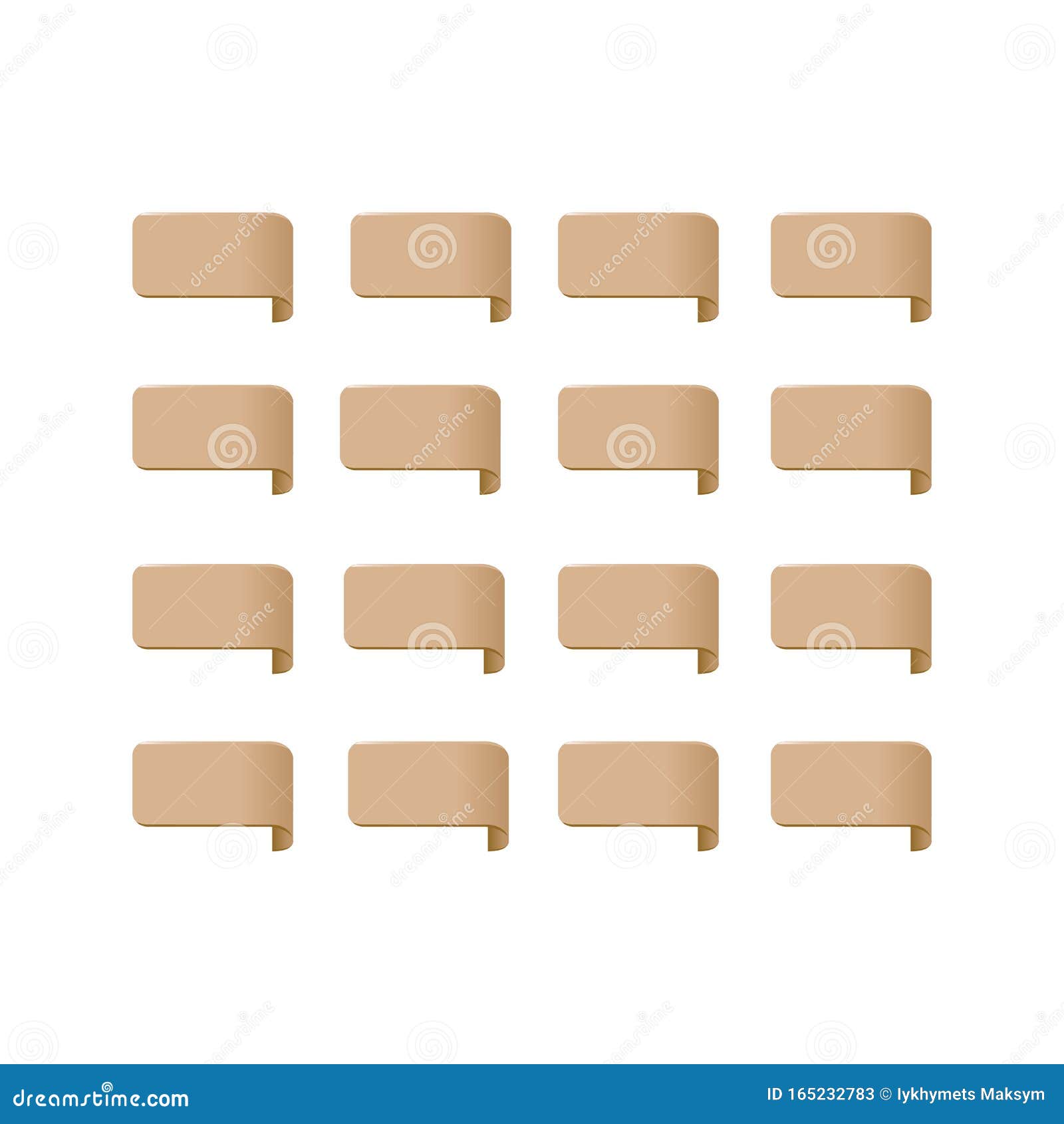 Set of Wood Elements for Design. Vector Illustration on White ...