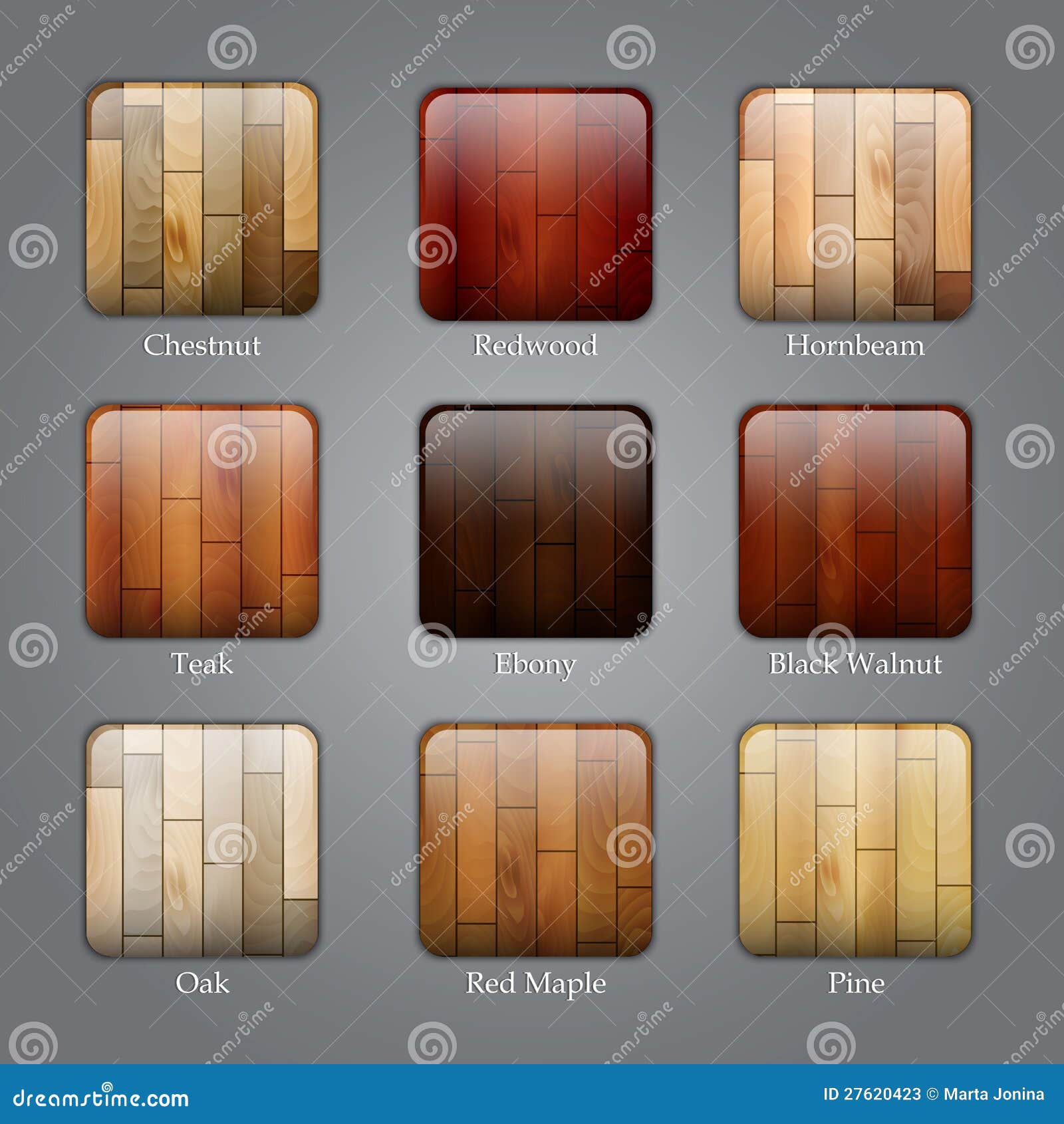 Set of wood icons stock vector. Illustration of grain - 27620423