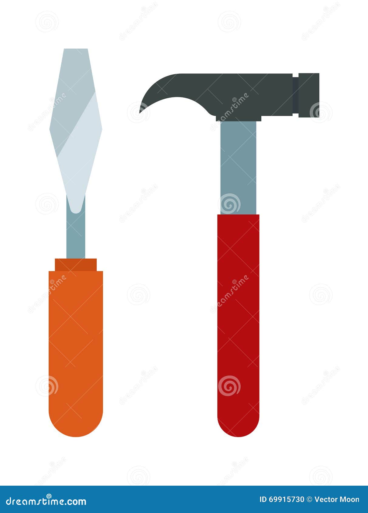 Set of Wood Processing Tools Hand Equipment Cartoon Vector . Stock ...