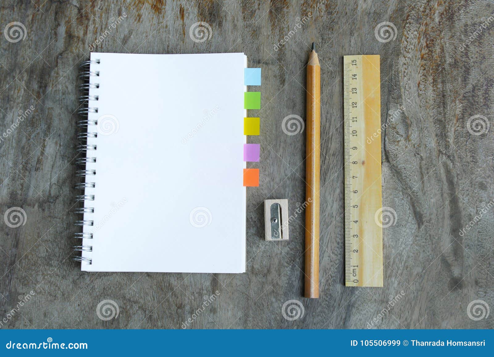 Set of Wooden Writing Tools, Pencil, Pen, Ruler, Eraser, Sharpener ...